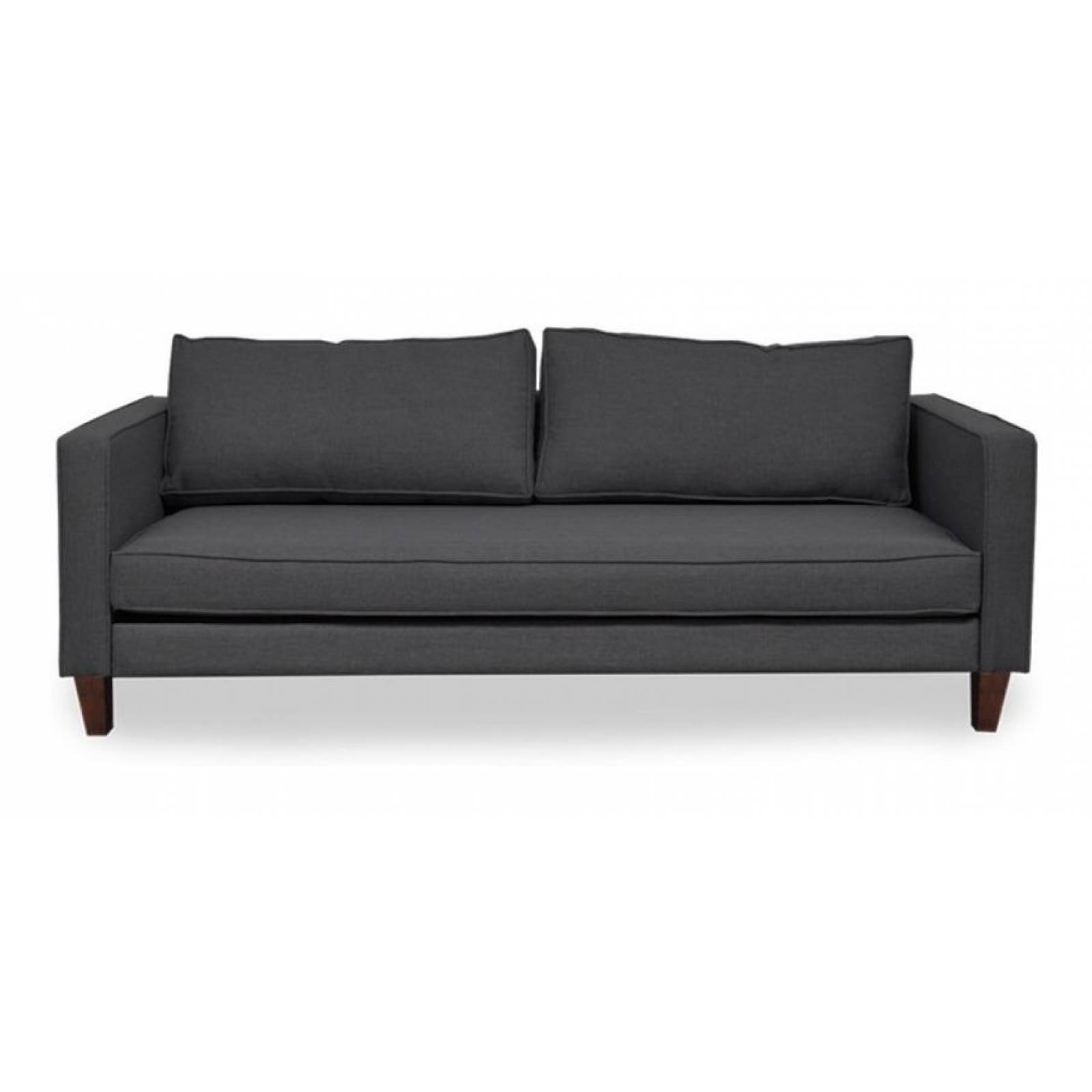 Sofá Rosen SofaMatch, Tela Quantum, Patas Natural Gris oscuro Tela ...