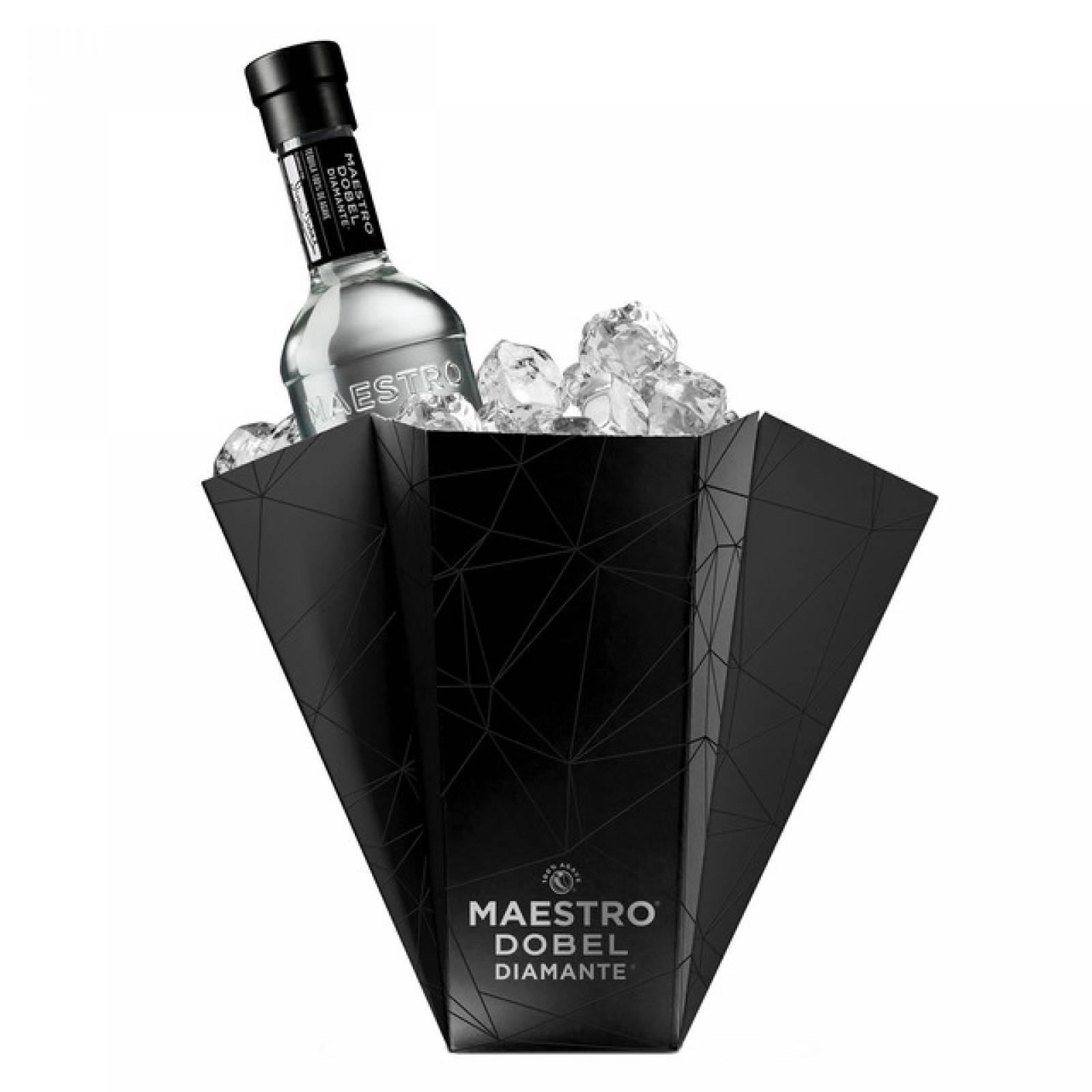Tequila Maestro Dobel Diamante 750ml Con Hielera