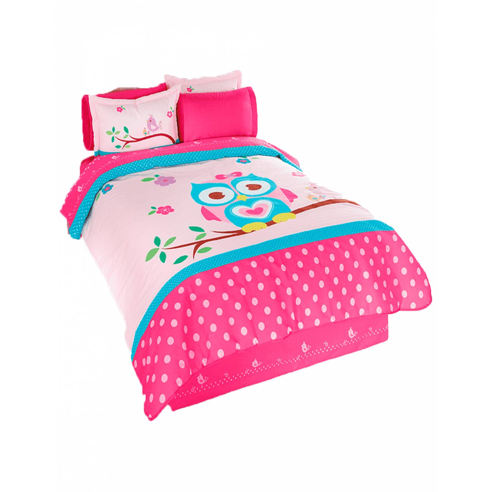 Búho Edredón Rosa MAT