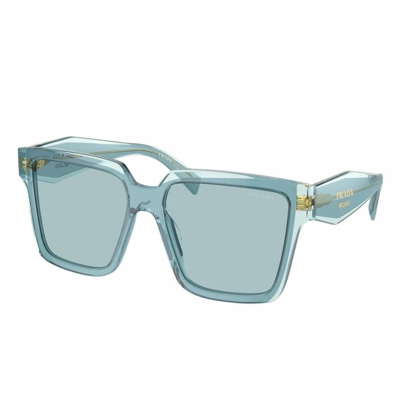 Prada SPR 24Z-F 15I-02F Square Shape Blue Gold