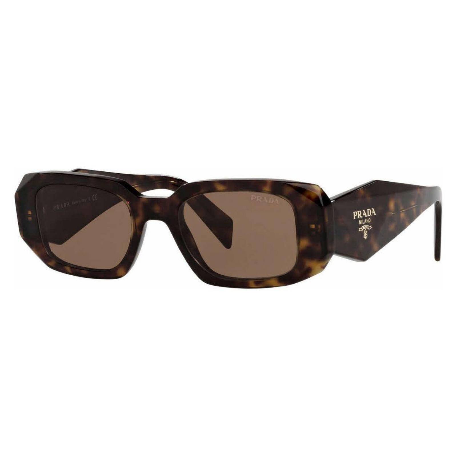 Prada SPR 17W 2AU-8C1 Symbole Rectangle Carey Cafe Original