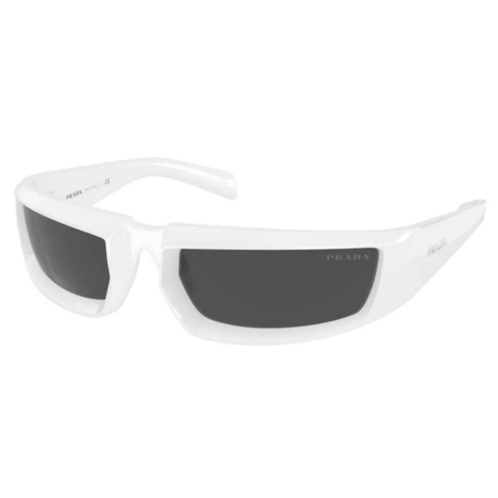 Prada SPR 25Y 461-5S0 Runway sunglasses Blanco Plata