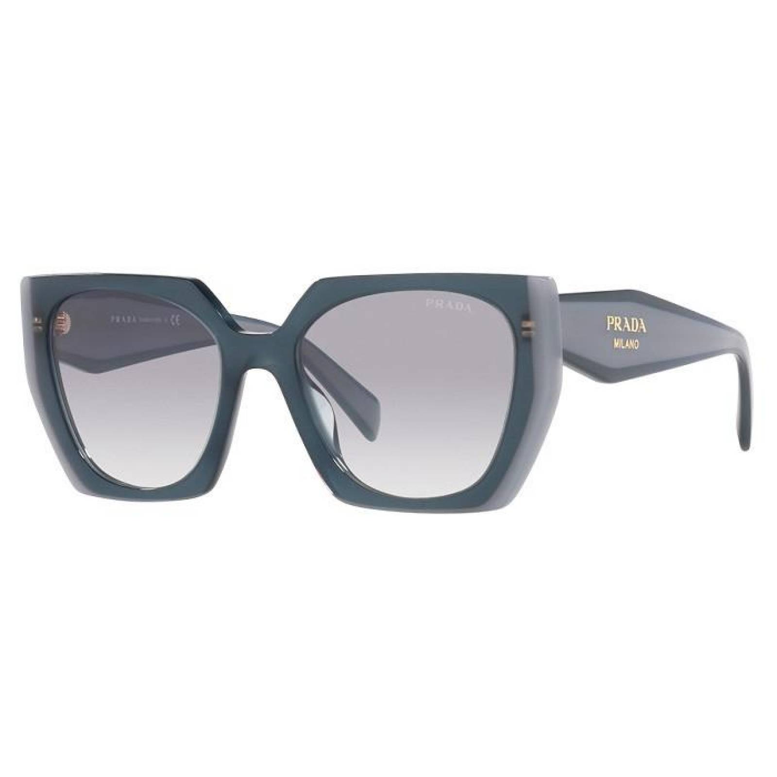Prada SPR 15W 07Q-409 Rectangle Shape Gris Degradado