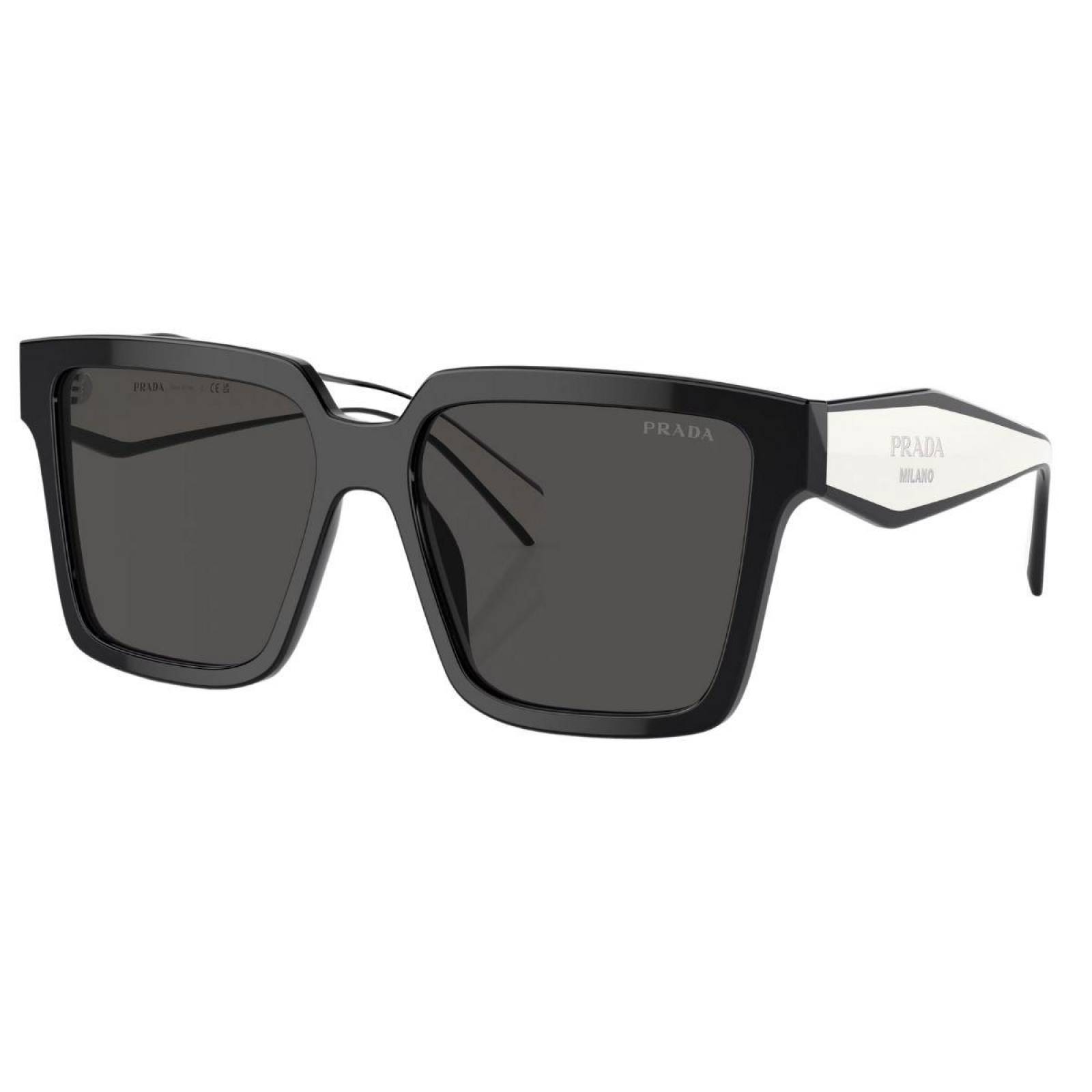 Prada SPR 24Z-F 1AB-5S0 Square Shape Black White