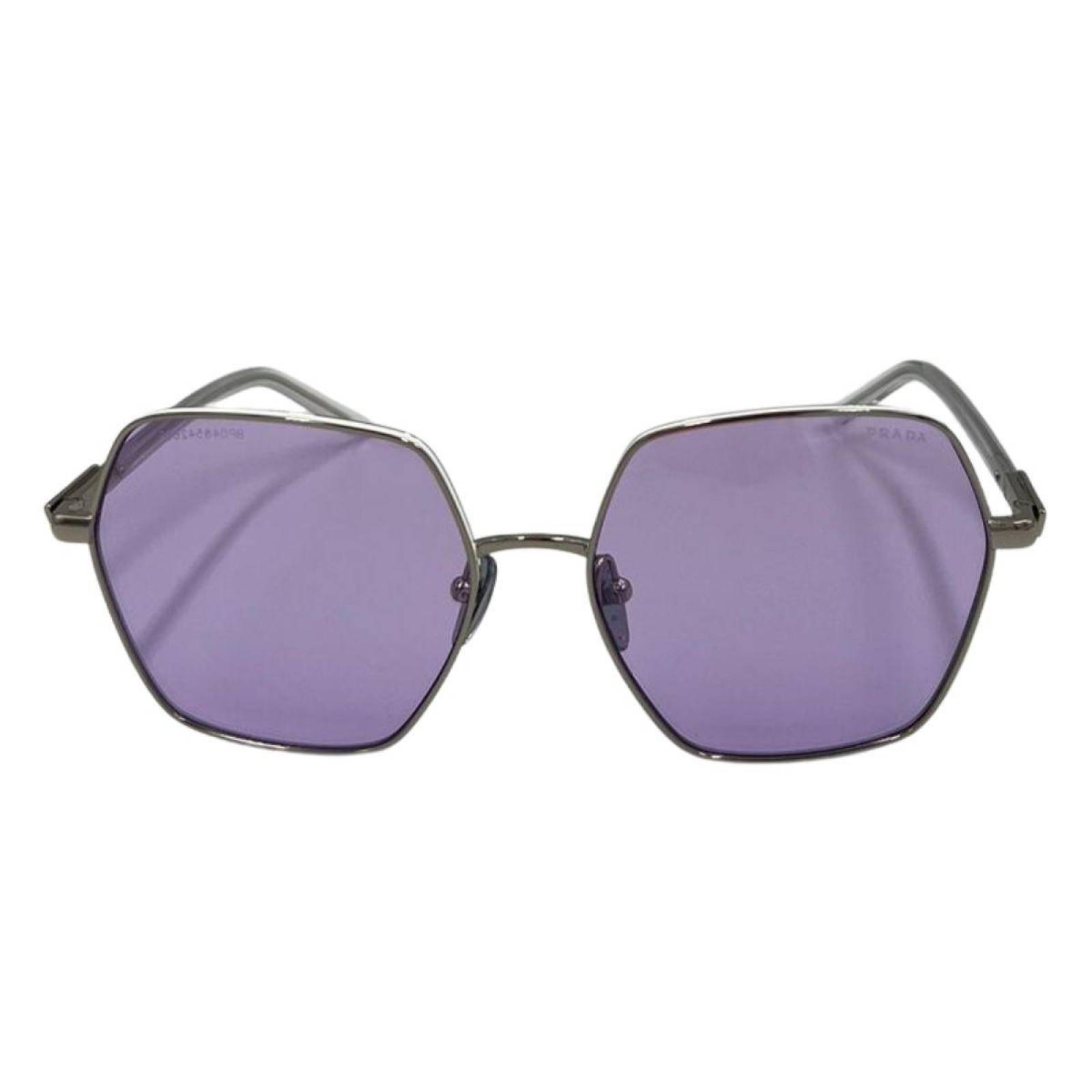 Prada SPR 56Y 1BC-09M Hexagon Shape Lila Plata