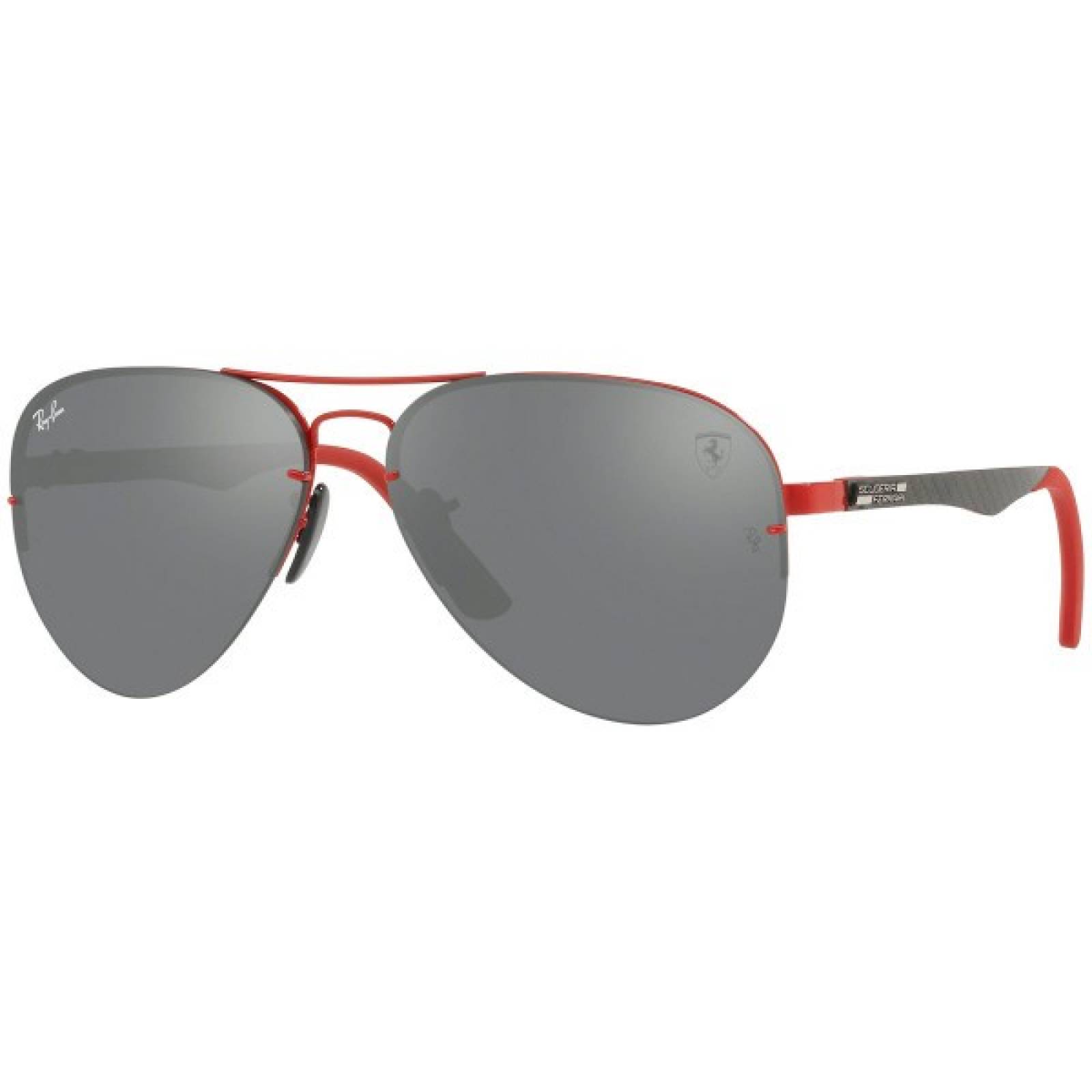 Ray Ban RB3460M F0126G Scuderia Ferrari Aviator Negro Plata