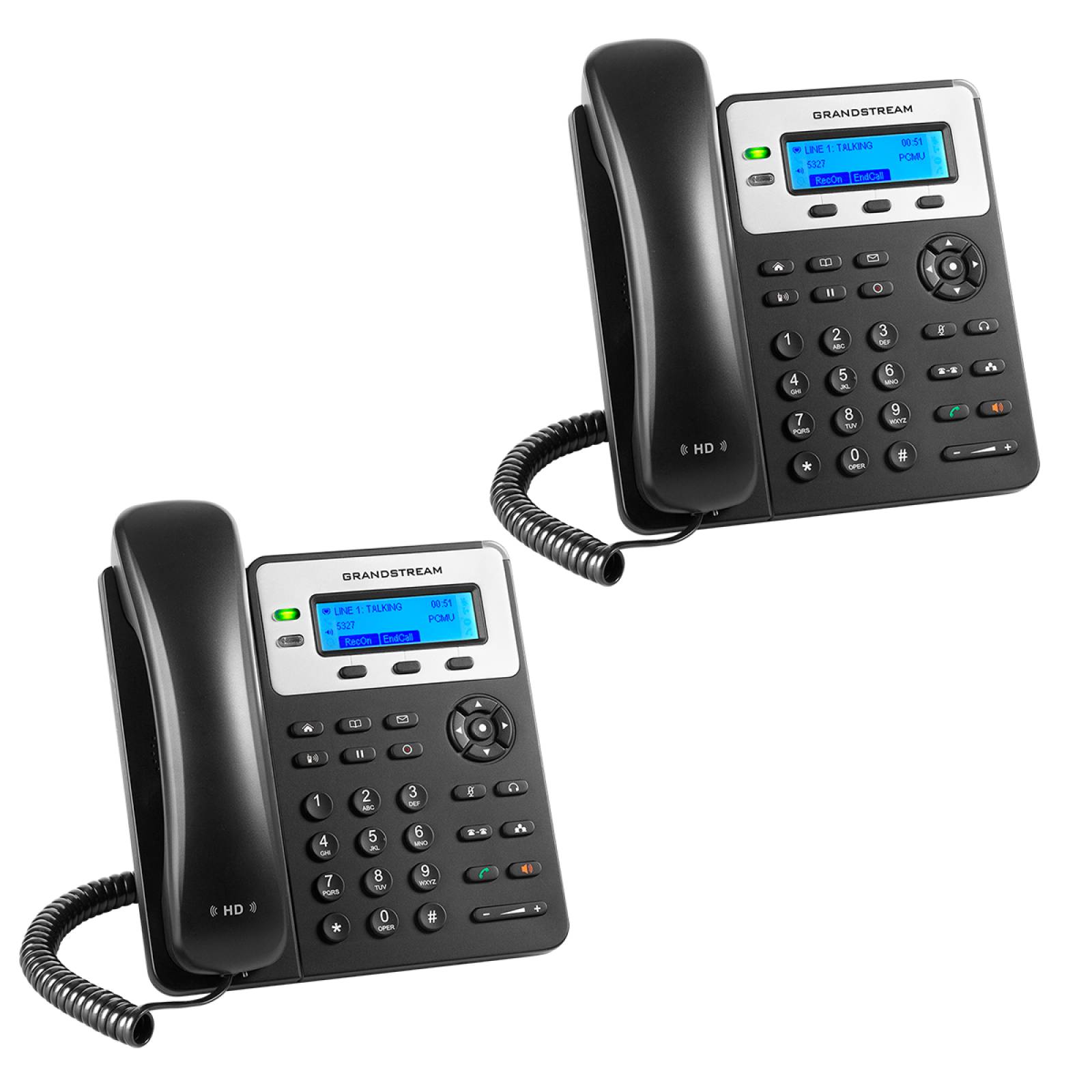 Paquete 2 Teléfonos IP GXP1625 Grandstrea 2línea 2cuenta SIP