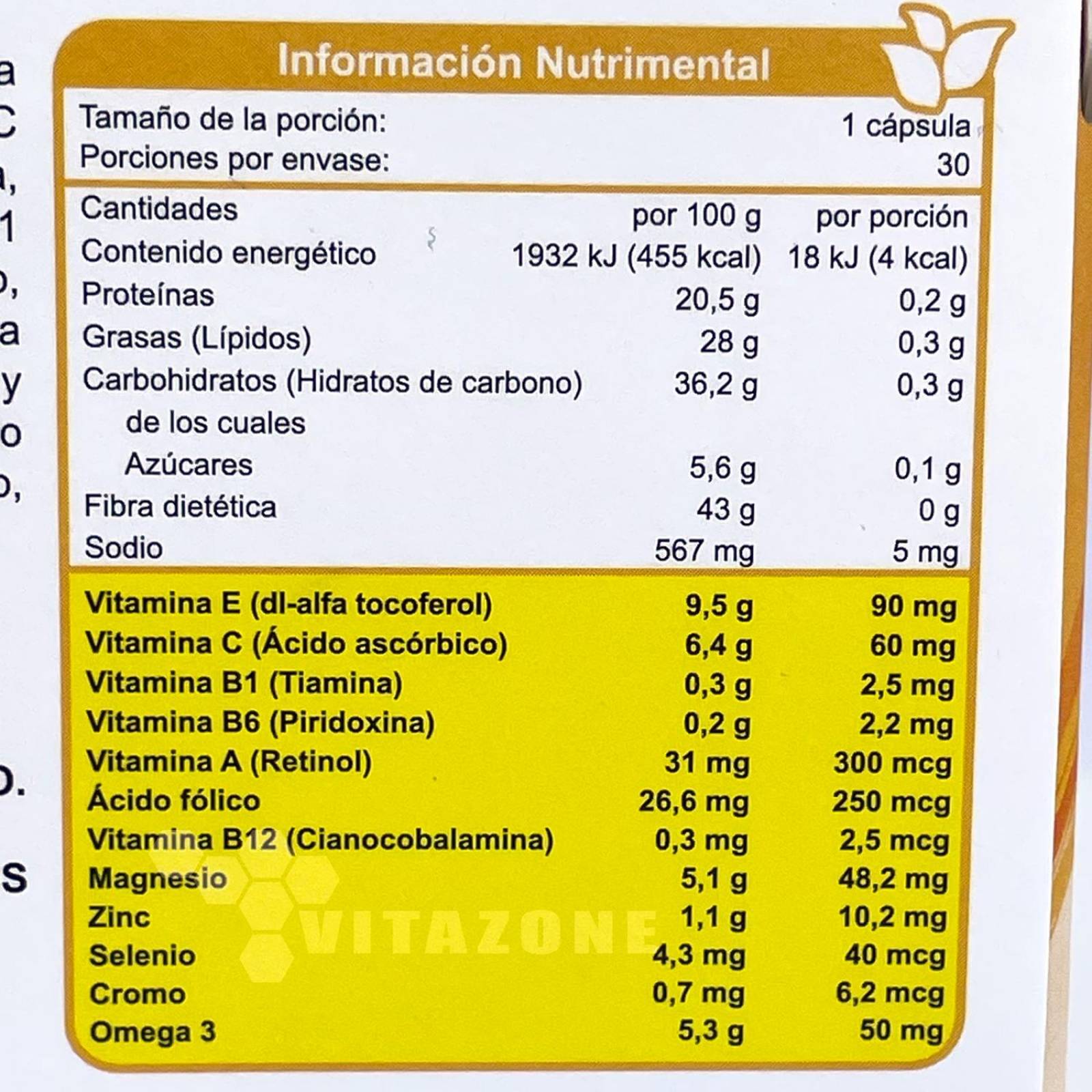 Dibenel multivitaminico Antioxidantes Omega 30 cáps