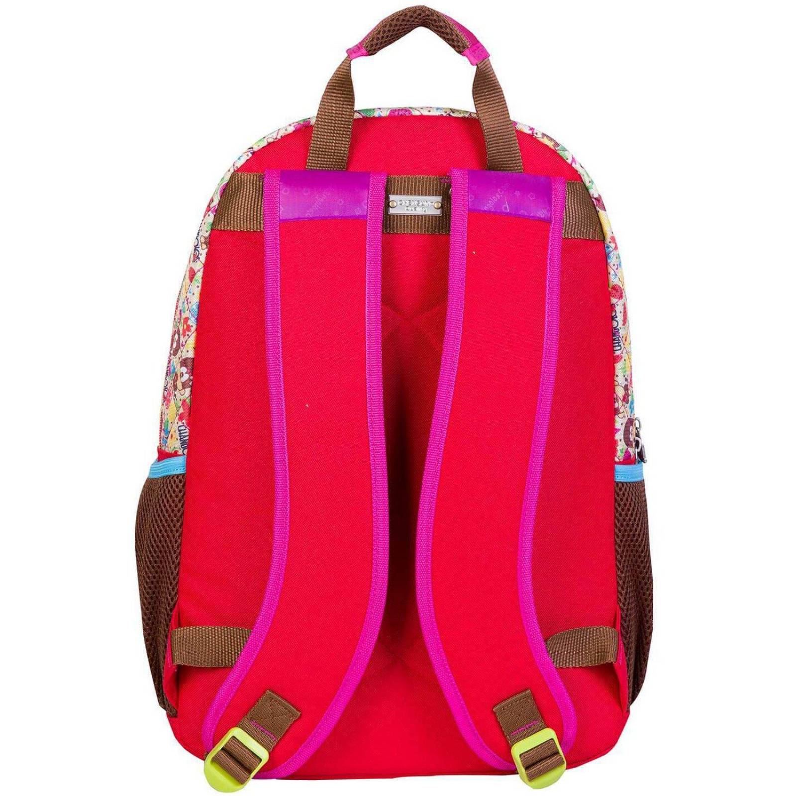 Mochila Escolar Roja con Changos