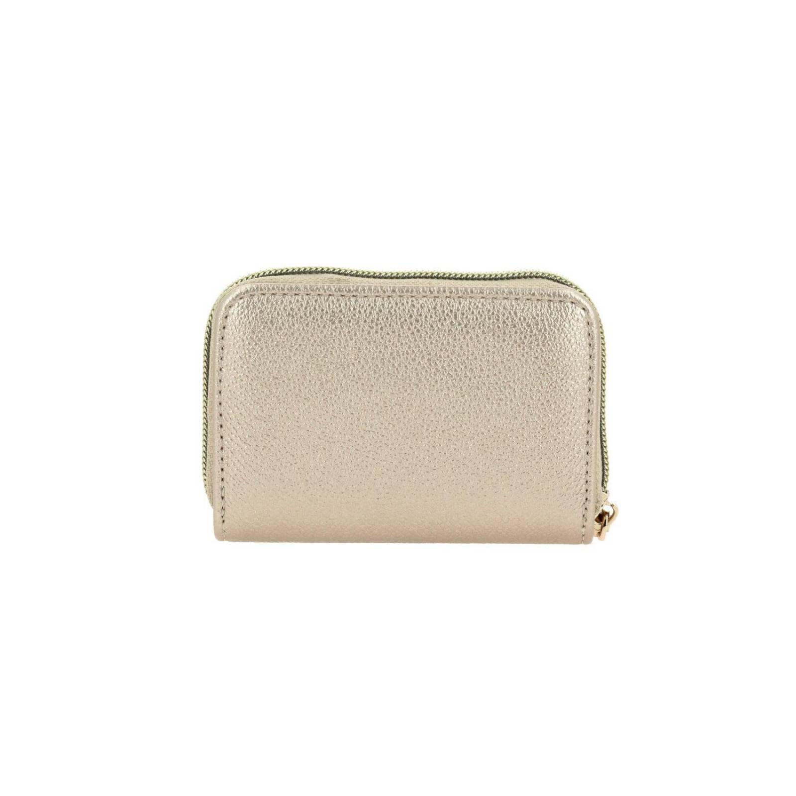 Cartera de dama wallet chico GORETT Oro ROMINA