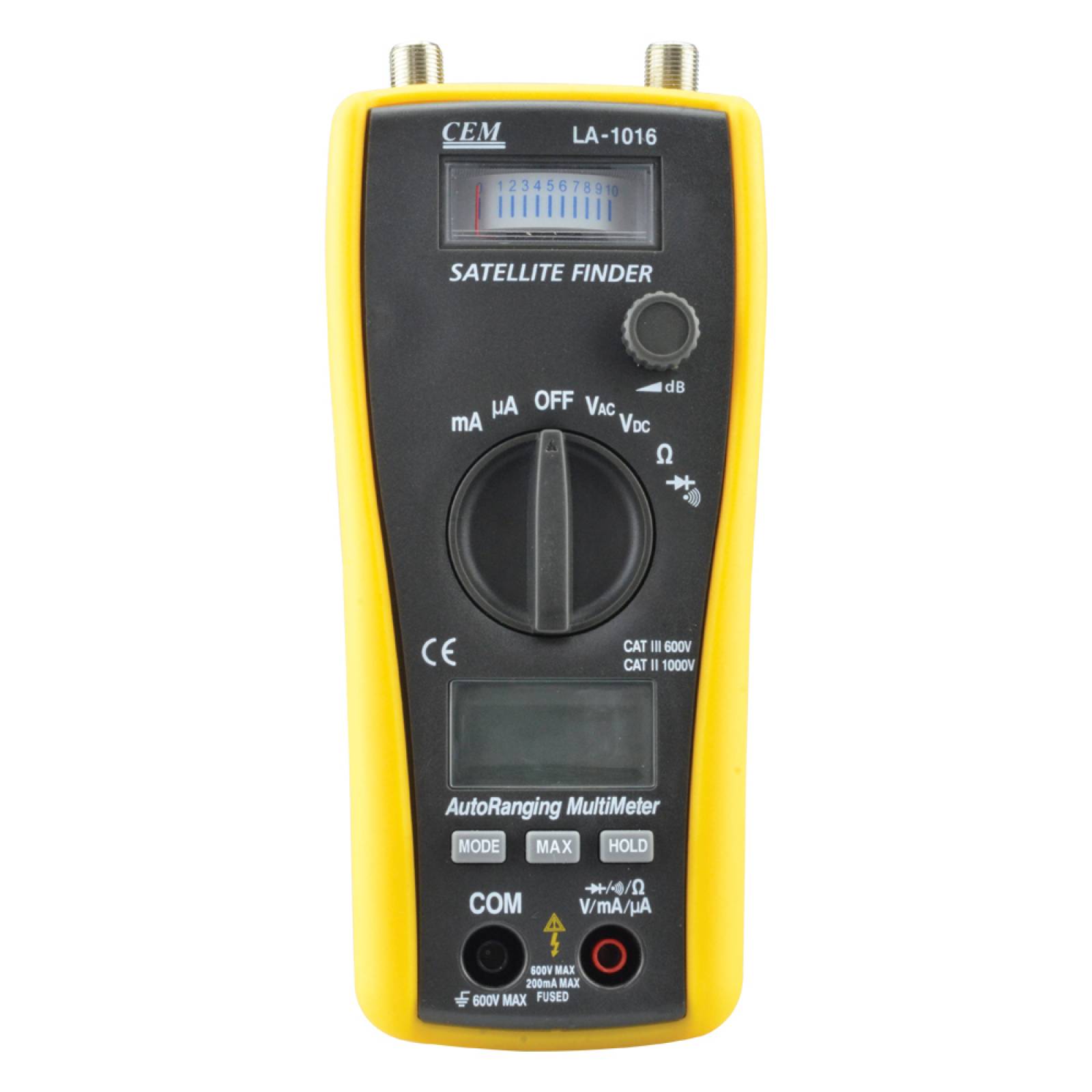 Multímetro Cem Detector Satelital LA1016 Pantalla LCD