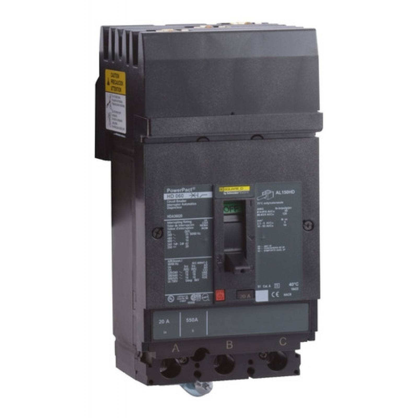 Interruptor Termomagnetico Hda 3p 20a Schneider Hda36020