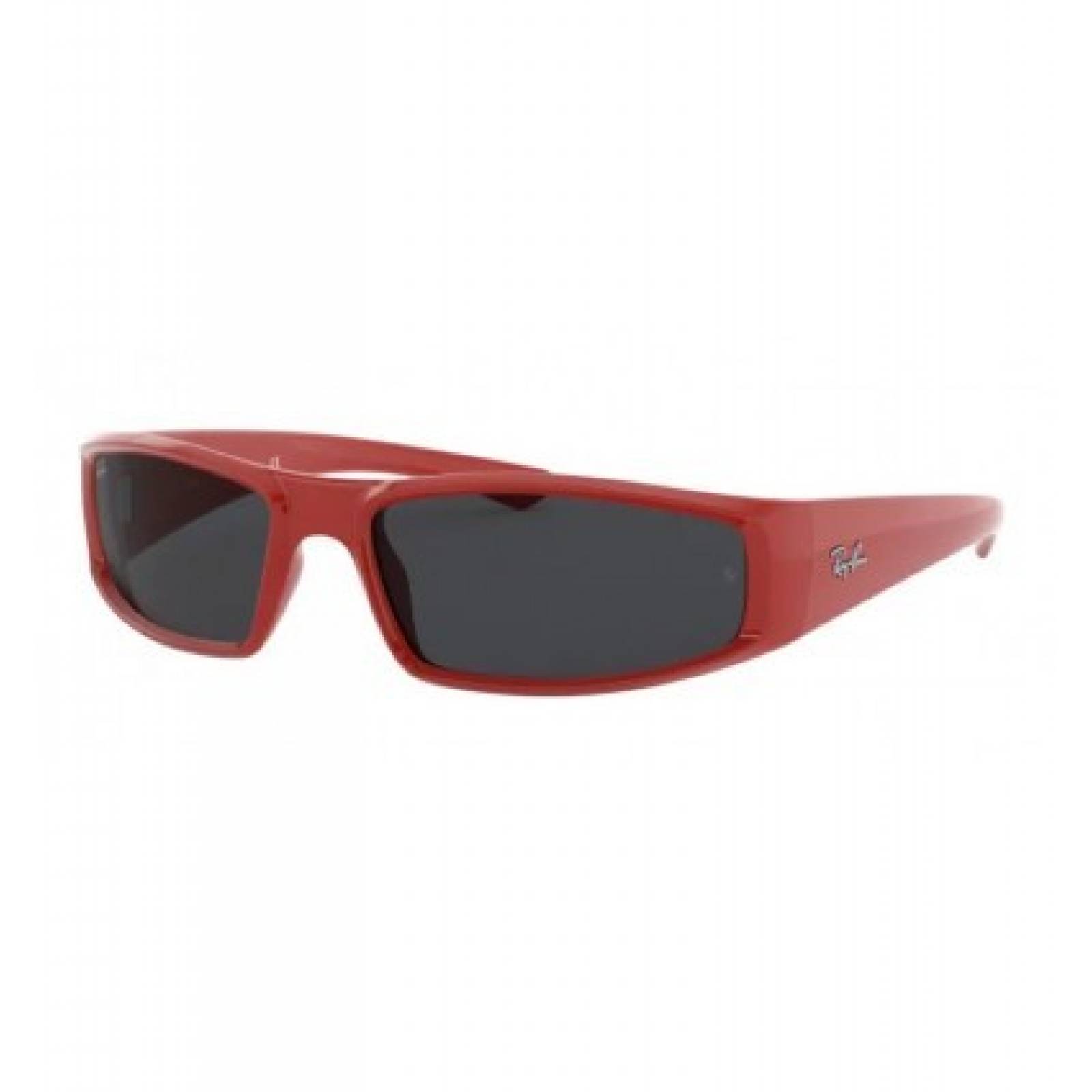 Ray Ban Rb4335 6487/87 Rectangular Acetato Rojo Negro