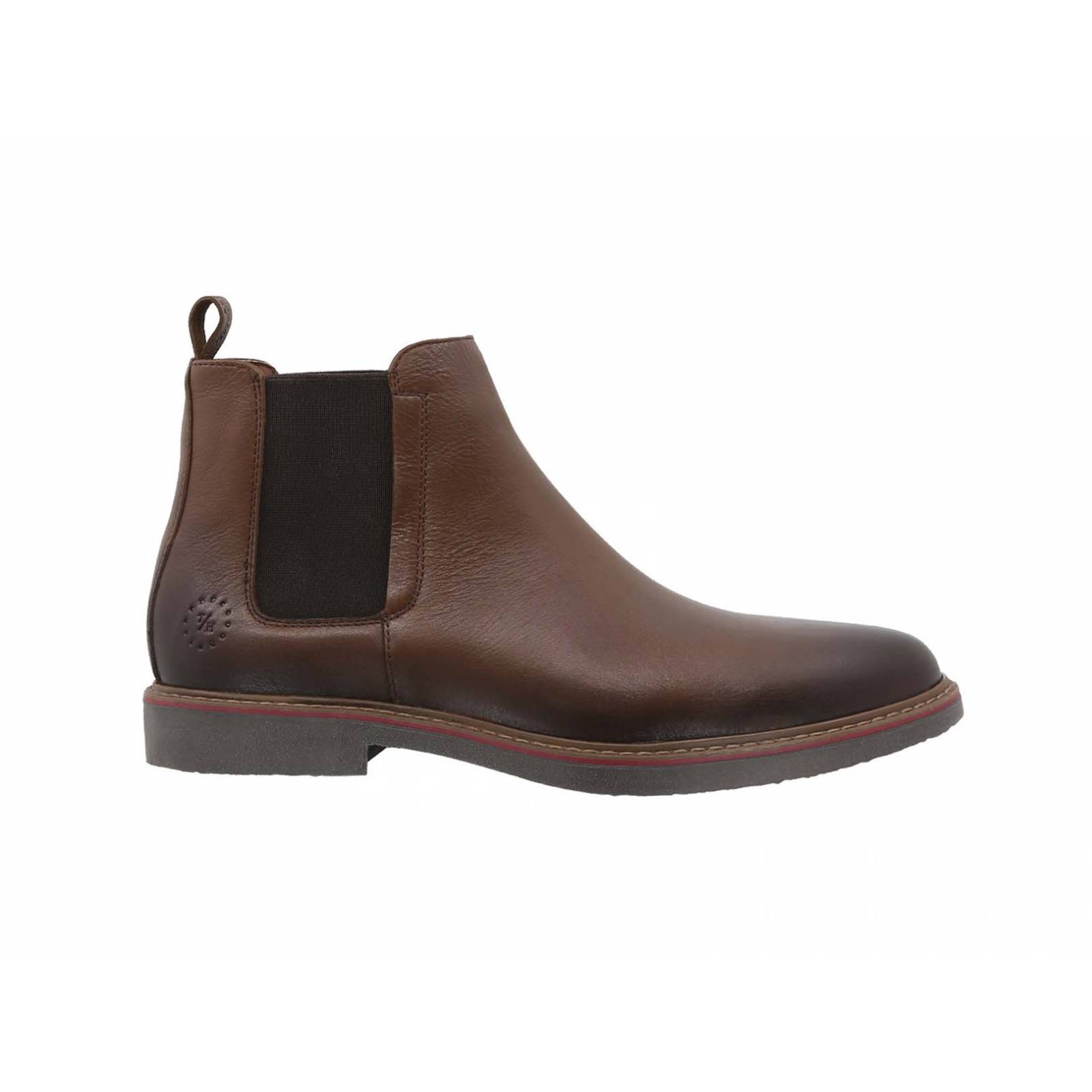 Botín Chelsea De Piel Triples Parma 36160 Café para Hombre