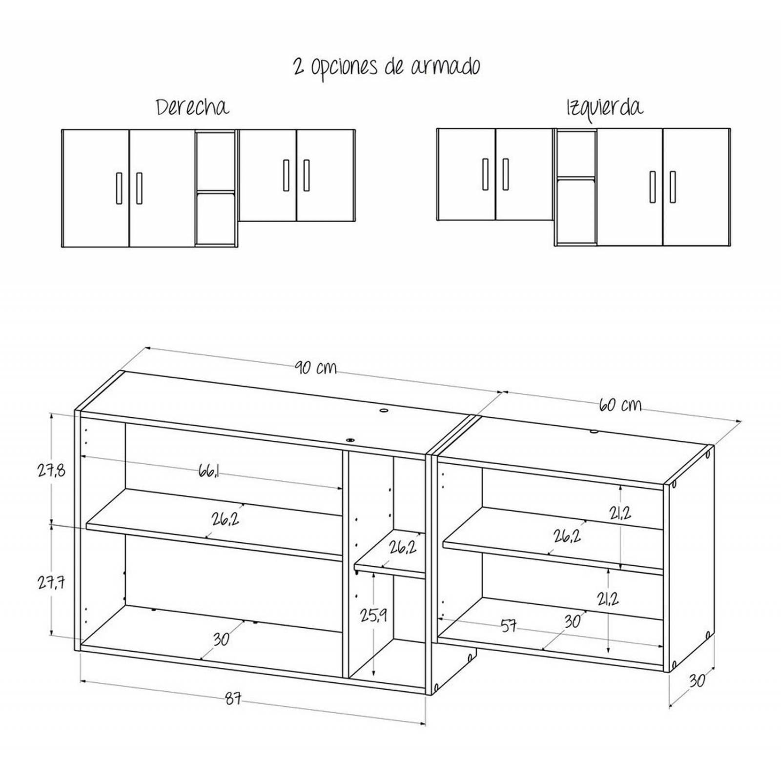 Mueble Superior De Cocina Color Rovere