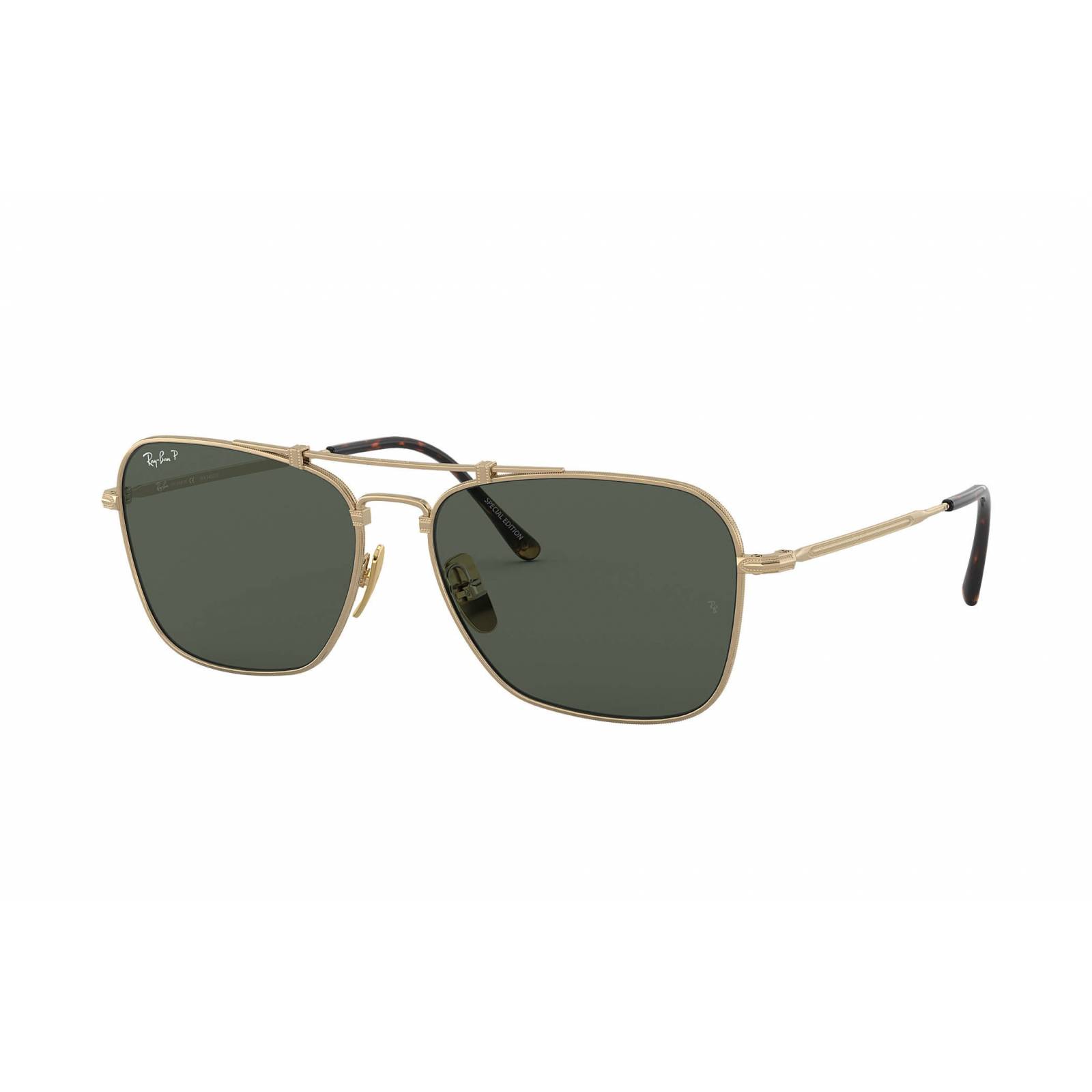 Ray Ban RB8136M 9143 Caravan Titanium G-15 Dorado Polarizado