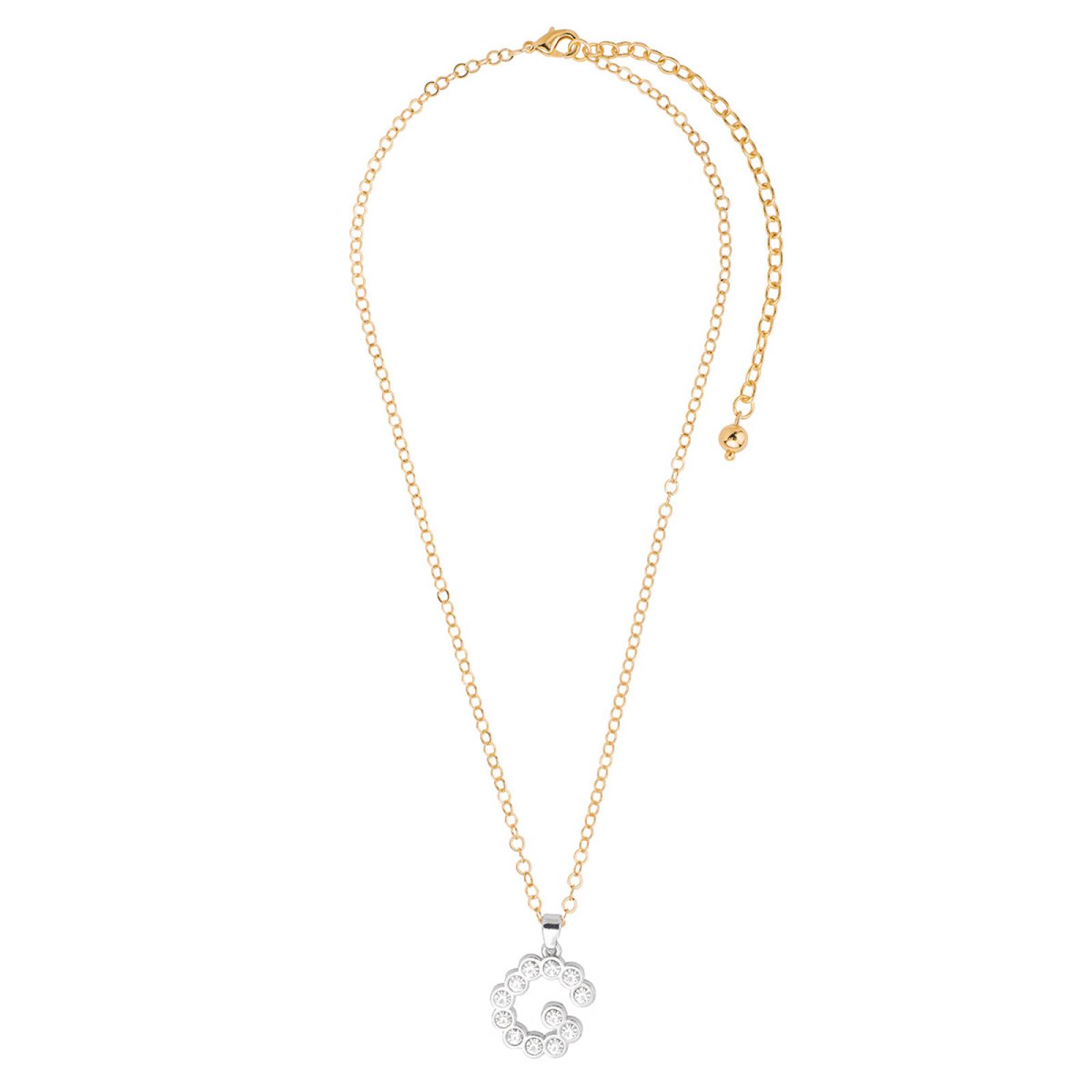 Dije con cadena letra "G" Nice para dama 4 baños de oro de 18 k ...