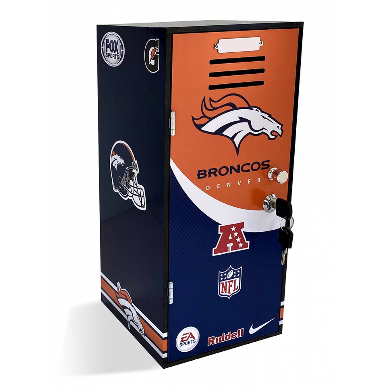 DENVER BRONCOS - Locker deportivo, decorado, individual con llave de ...