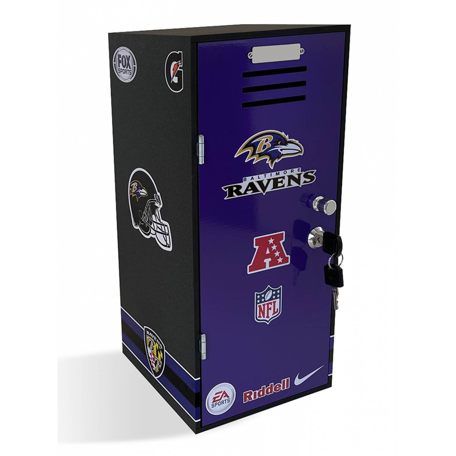 BALTIMORE RAVENS - Locker deportivo, decorado, individual con llave de ...