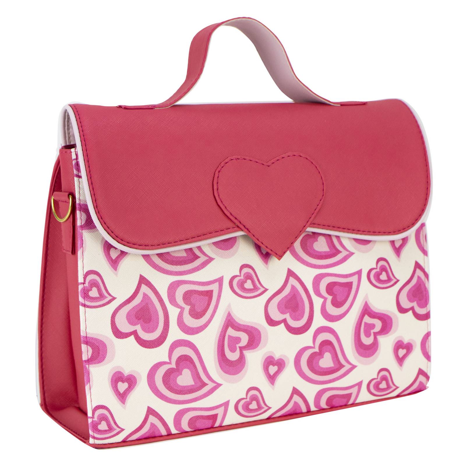 Bolso Para Dama Fiusha Corazón Retro Sintetico Merlina Nueva Imagen