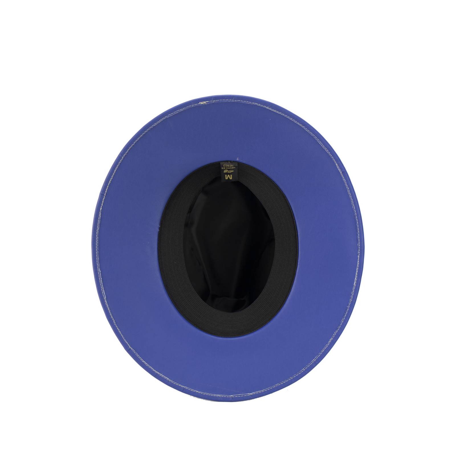 Sombrero Unisex Azul Rey Vinipiel Sintetico Indiana M Nueva Imagen
