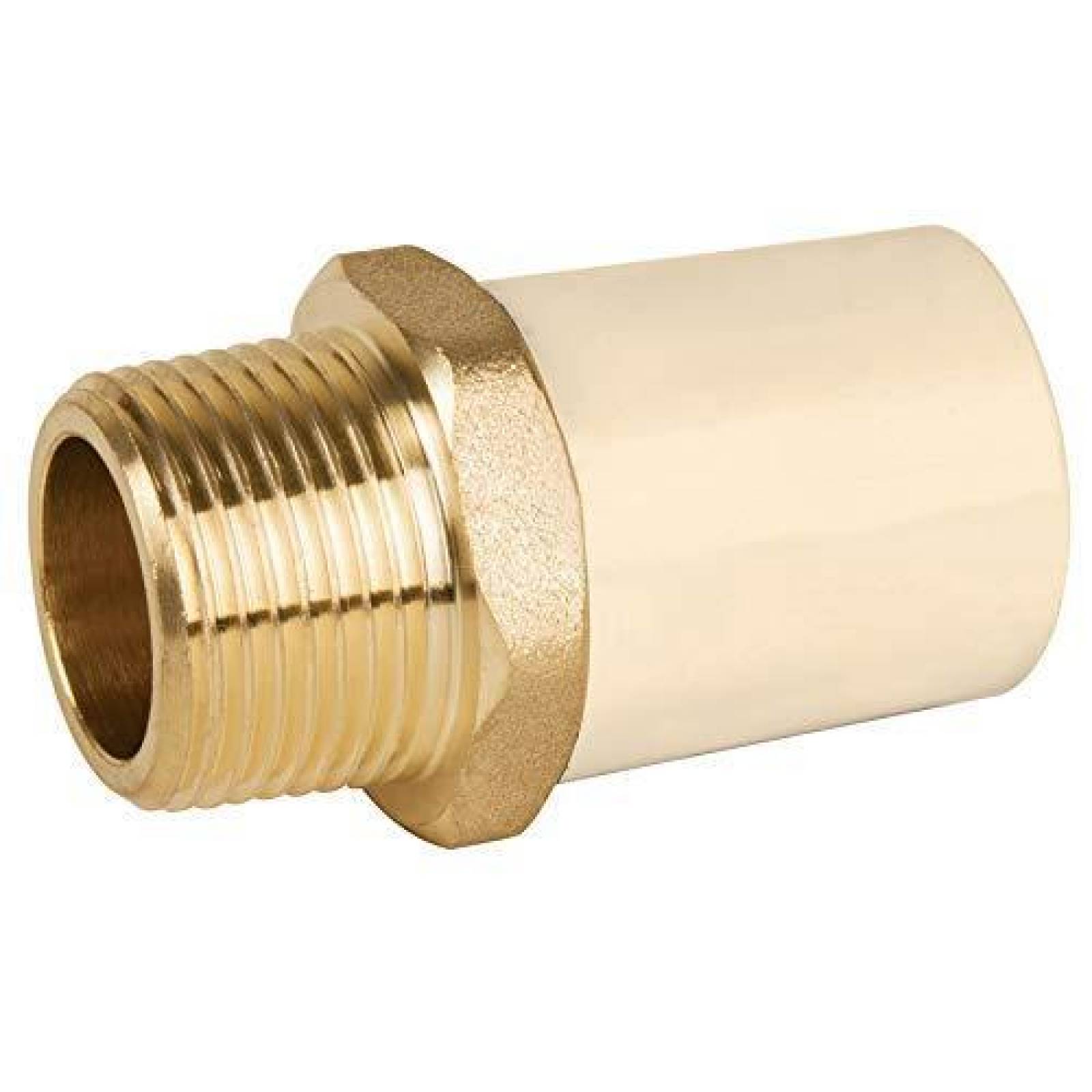 Adaptador macho de CPVC 1/2' con inserto metálico, Foset 45104
