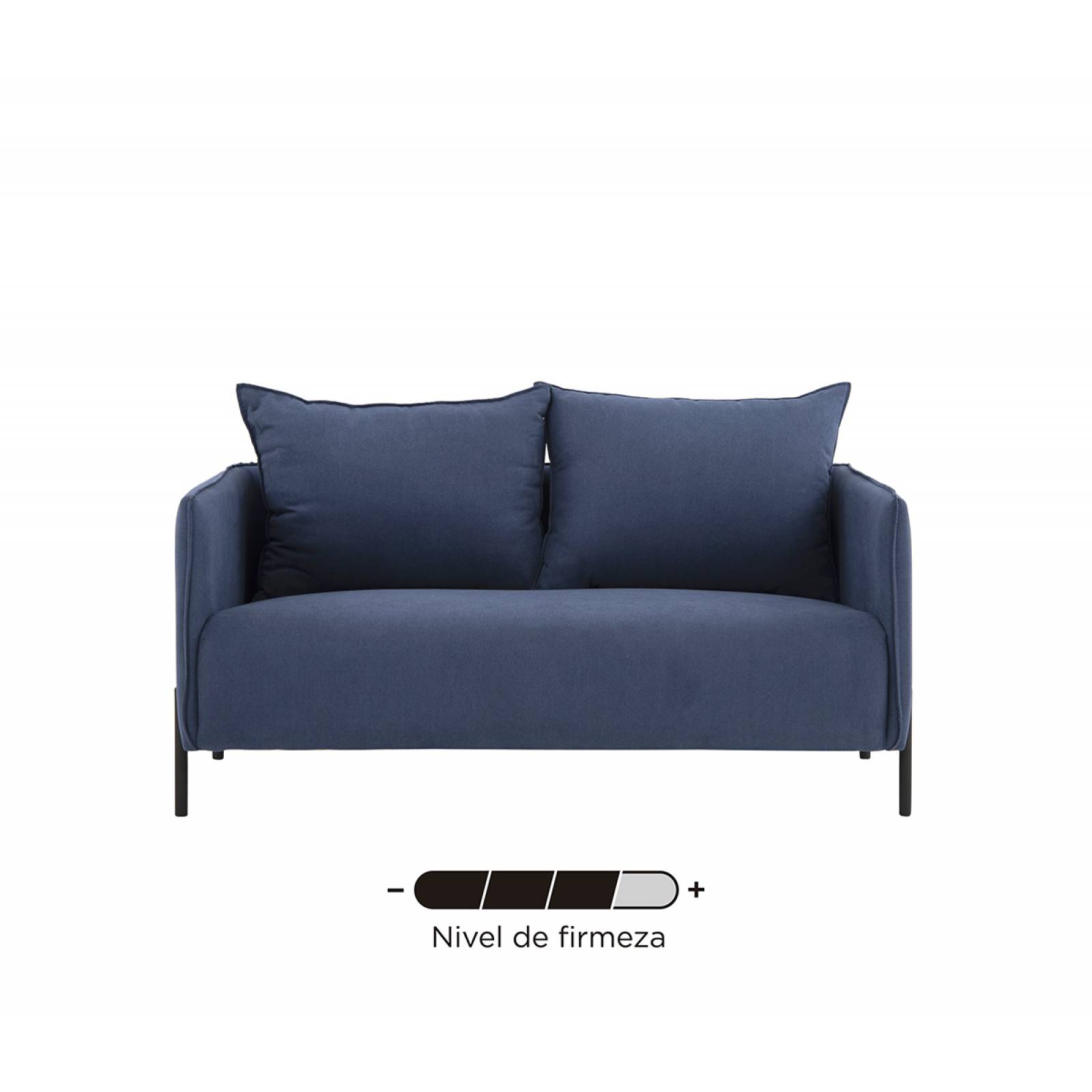 Sofá 2 cuerpos Lerma Azul oscuro