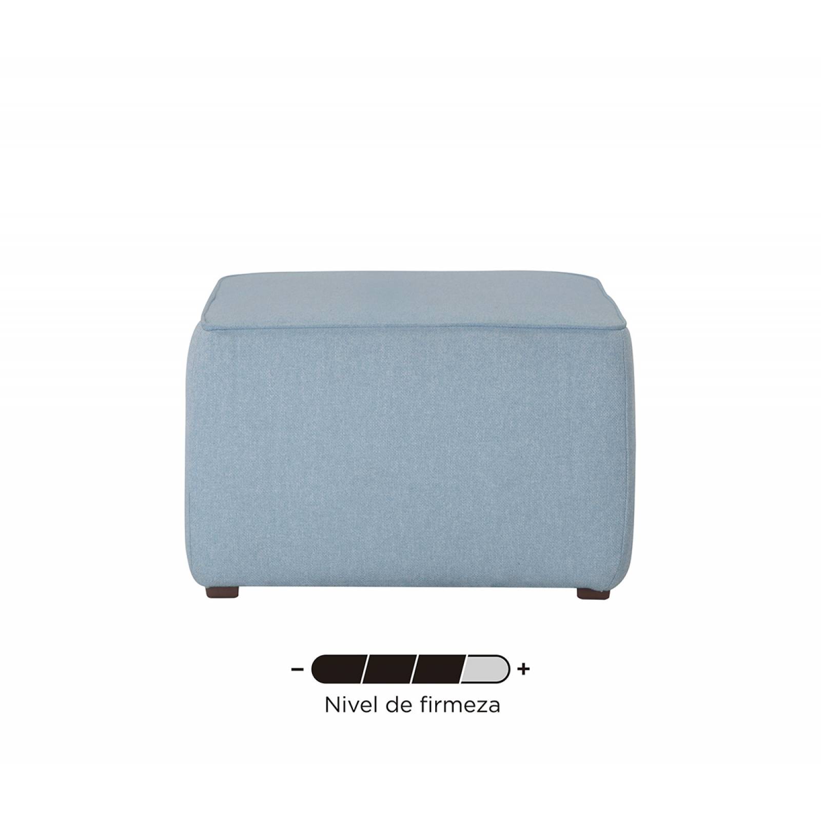 Puff Luna Azul claro