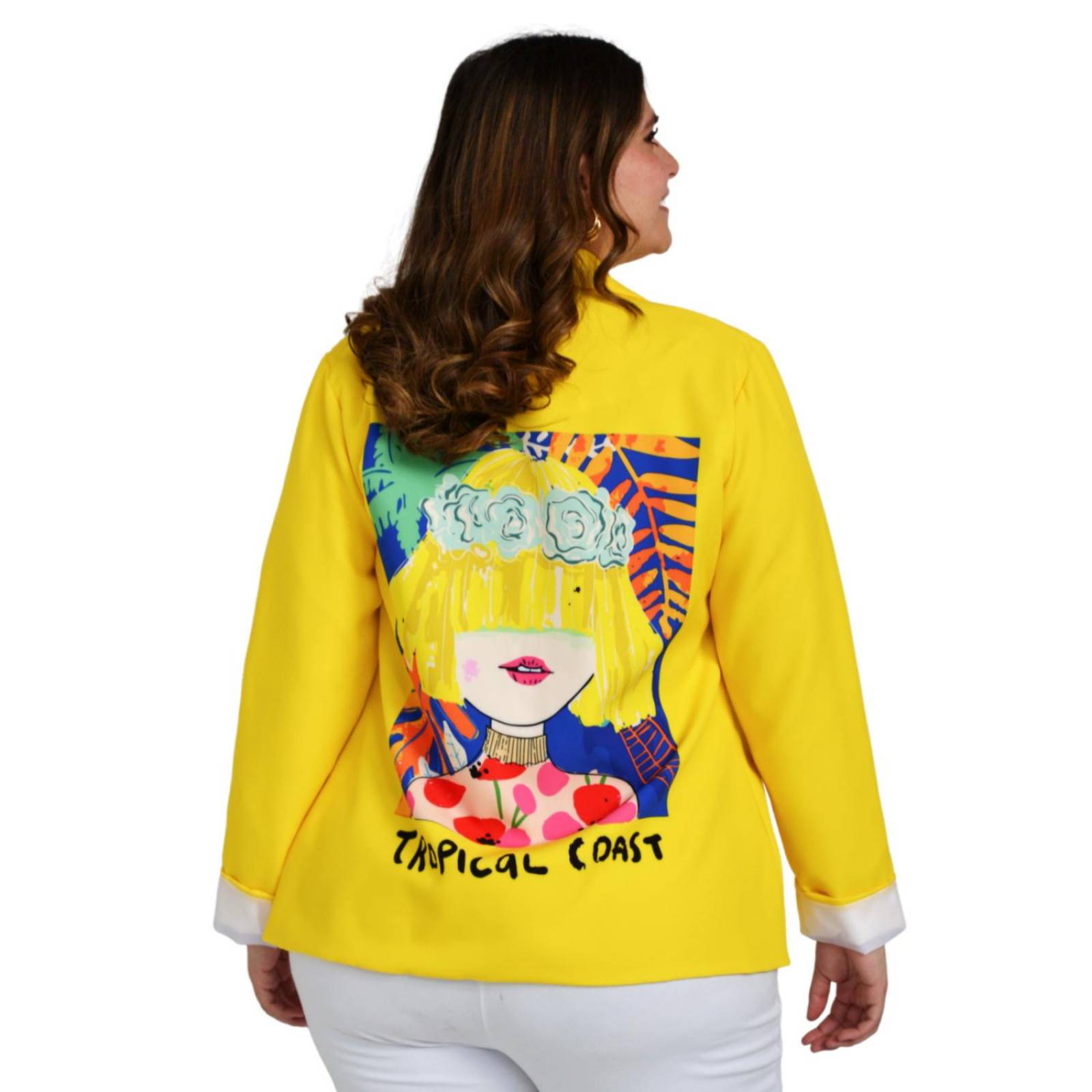 Blazer juvenil Roman Fashion/Tallas Extras, 007 (Amarillo)