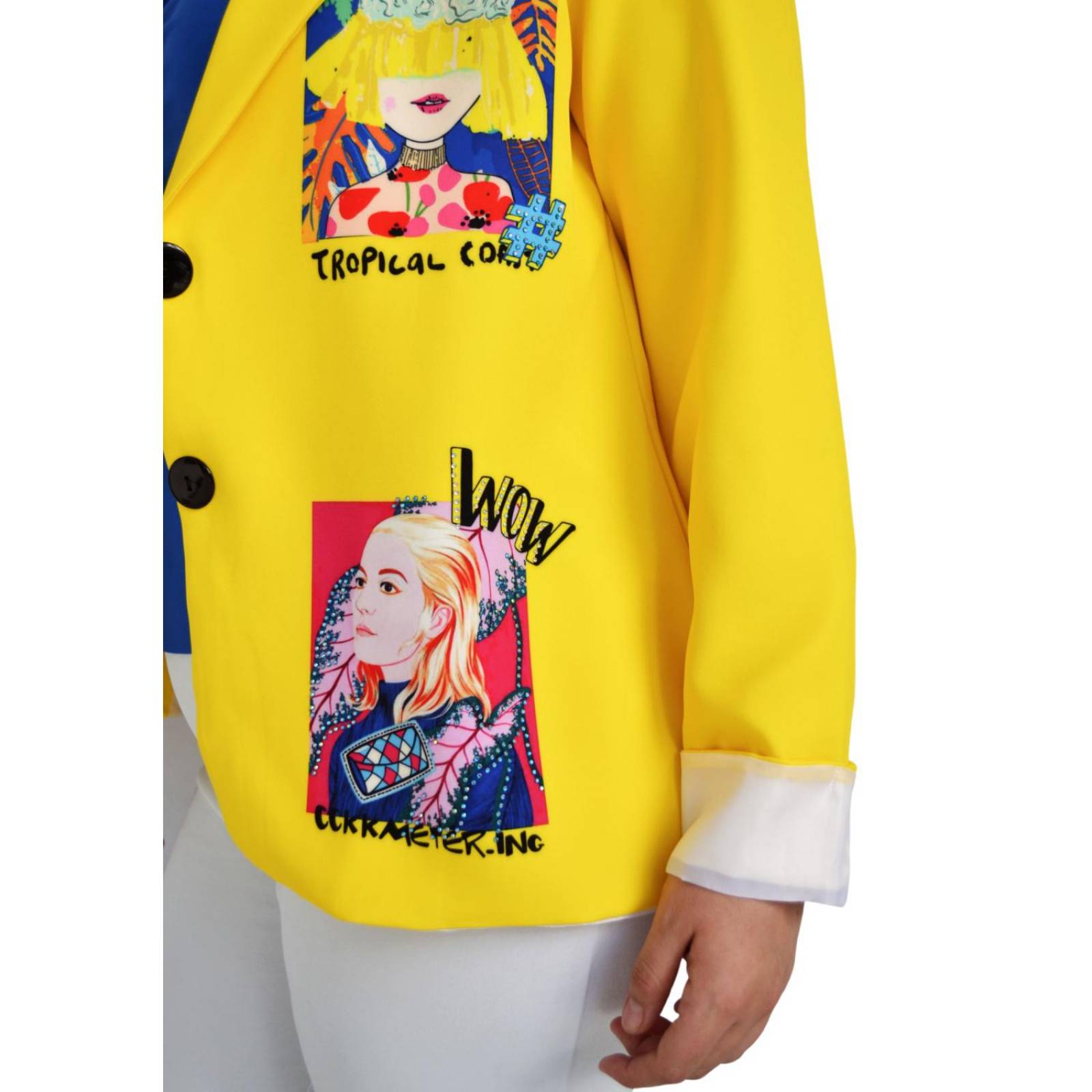 Blazer juvenil Roman Fashion/Tallas Extras, 007 (Amarillo)