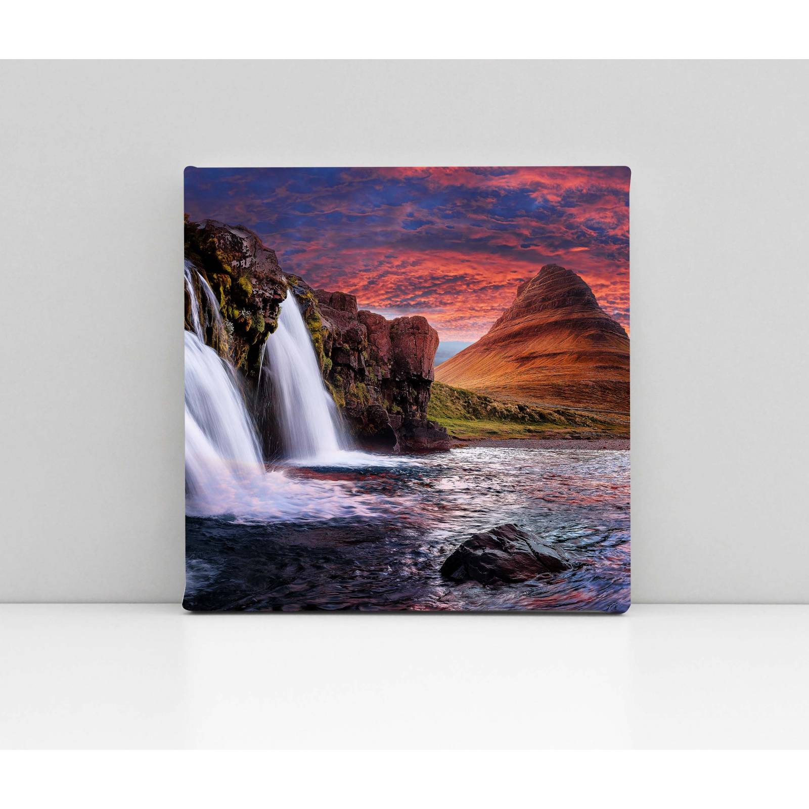 Cuadro Decorativo Canvas Kirkjufell Islandia 70x70