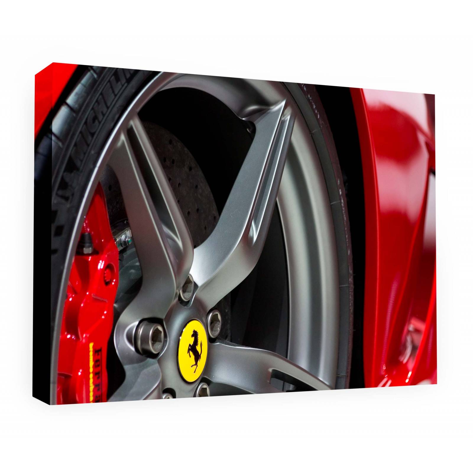 Cuadro Decorativo Canvas Llanta de un Ferrari 105x70
