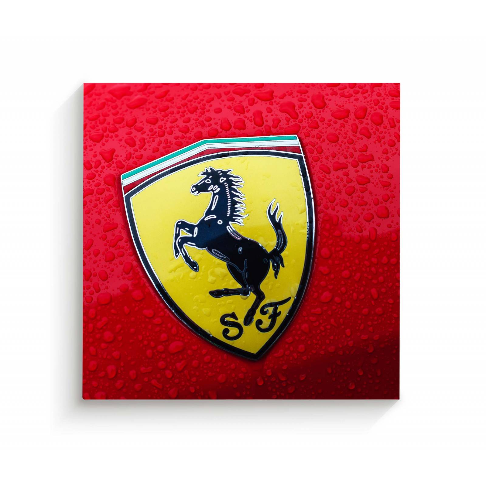 Cuadro Decorativo Canvas Escudo Ferrari 100x100