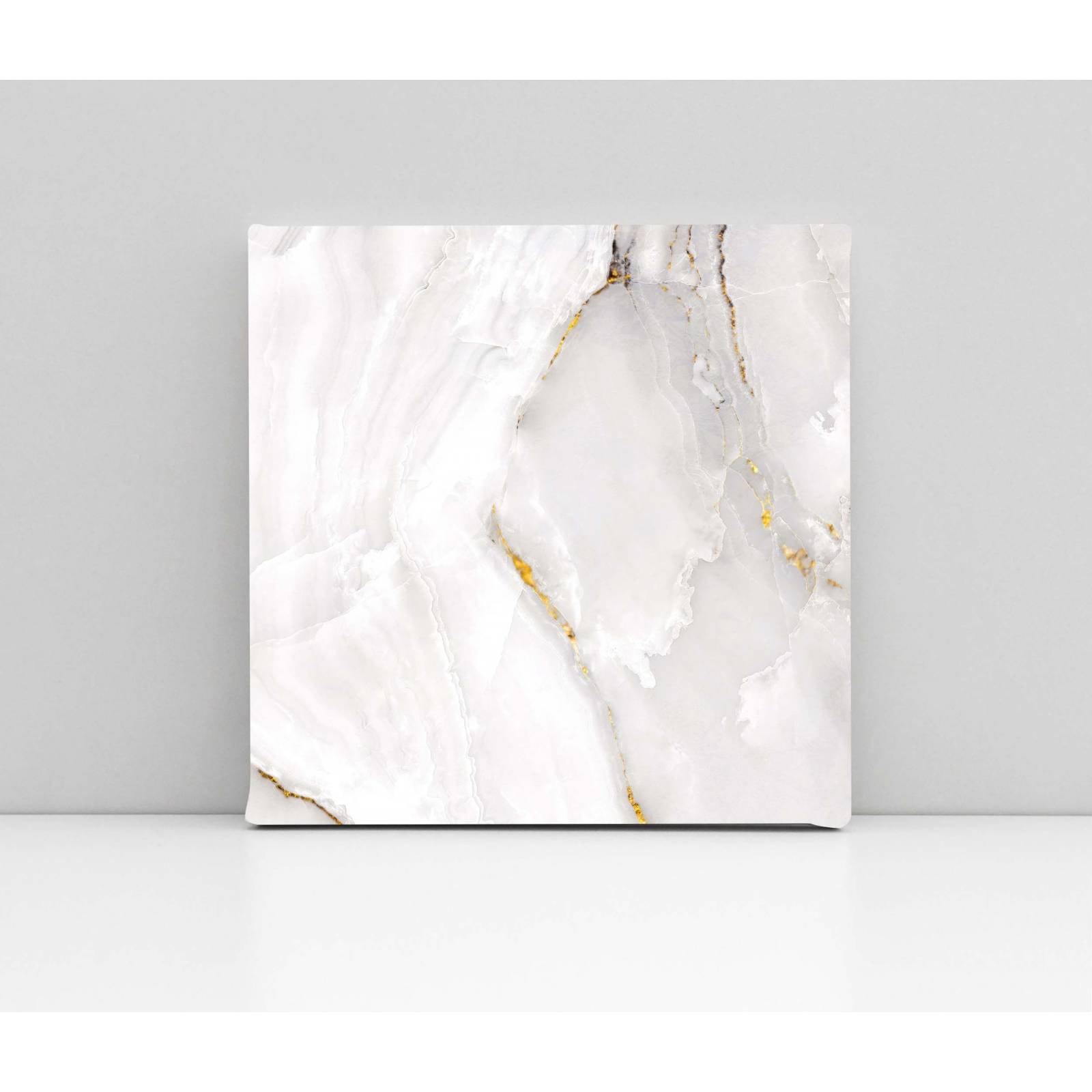 Cuadro Decorativo Canvas Mármol blanco con gris 70x70