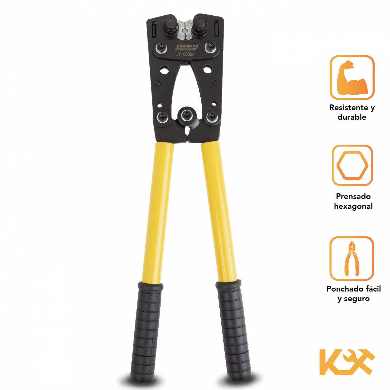 Pinza Ponchadora Crimpadora Hexagonal Manual 6-50