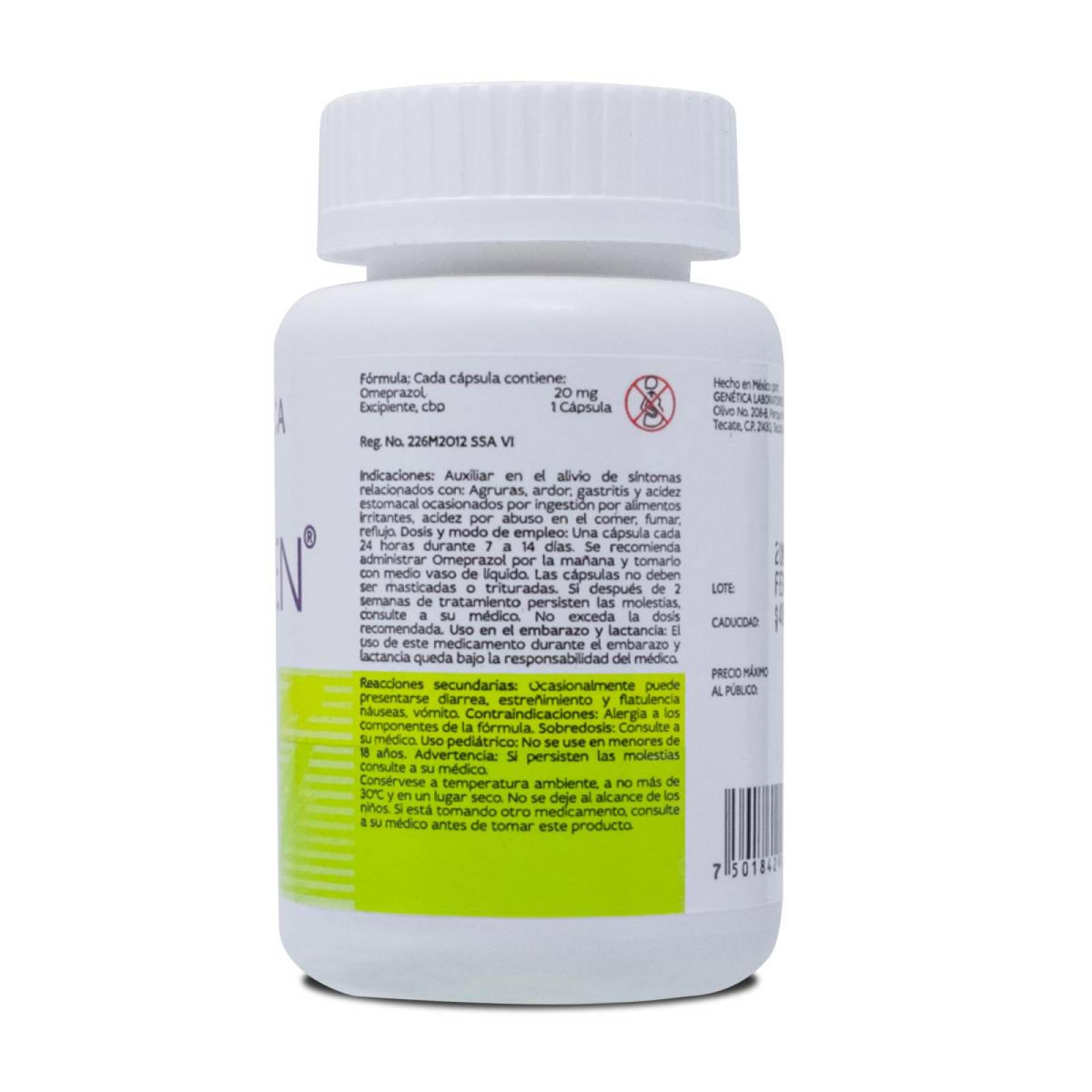 Omygen, Frasco Con 60 Capsulas, Genetica