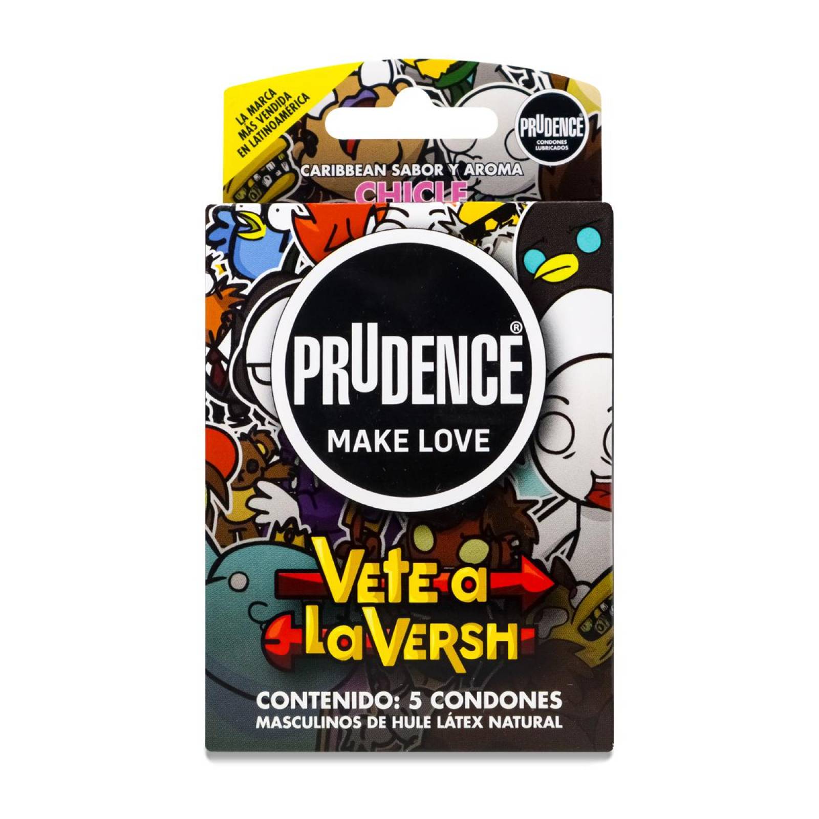 Prudence Make Love Sabor Y Aroma Chicle, 5 Condones, Prudence