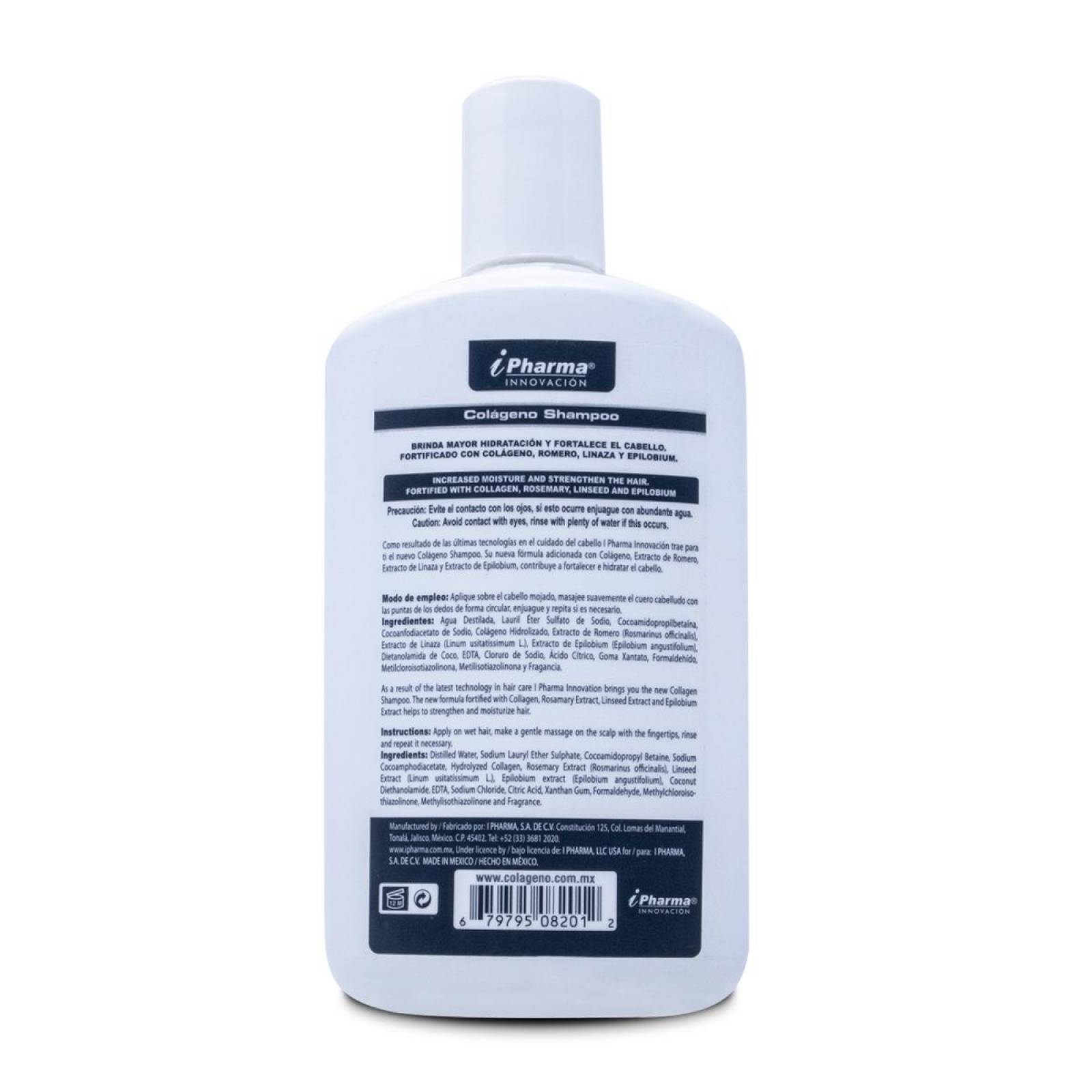 Shampoo Pharma Colageno Shampoo Anticaida Frasco Con 450 Ml