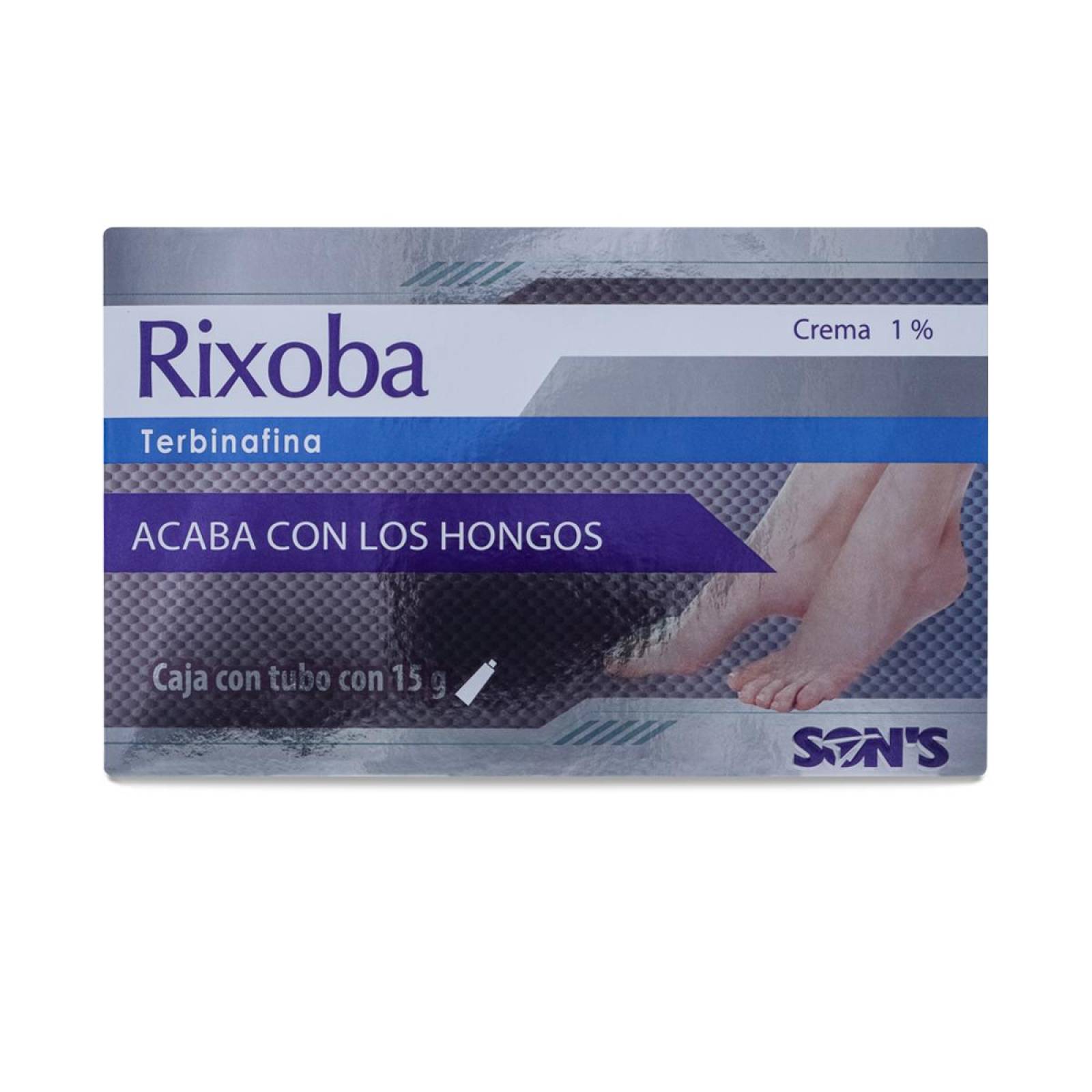 Rixoba Terbinafina, Crema Topica, Tubo Con 15 G, Sons