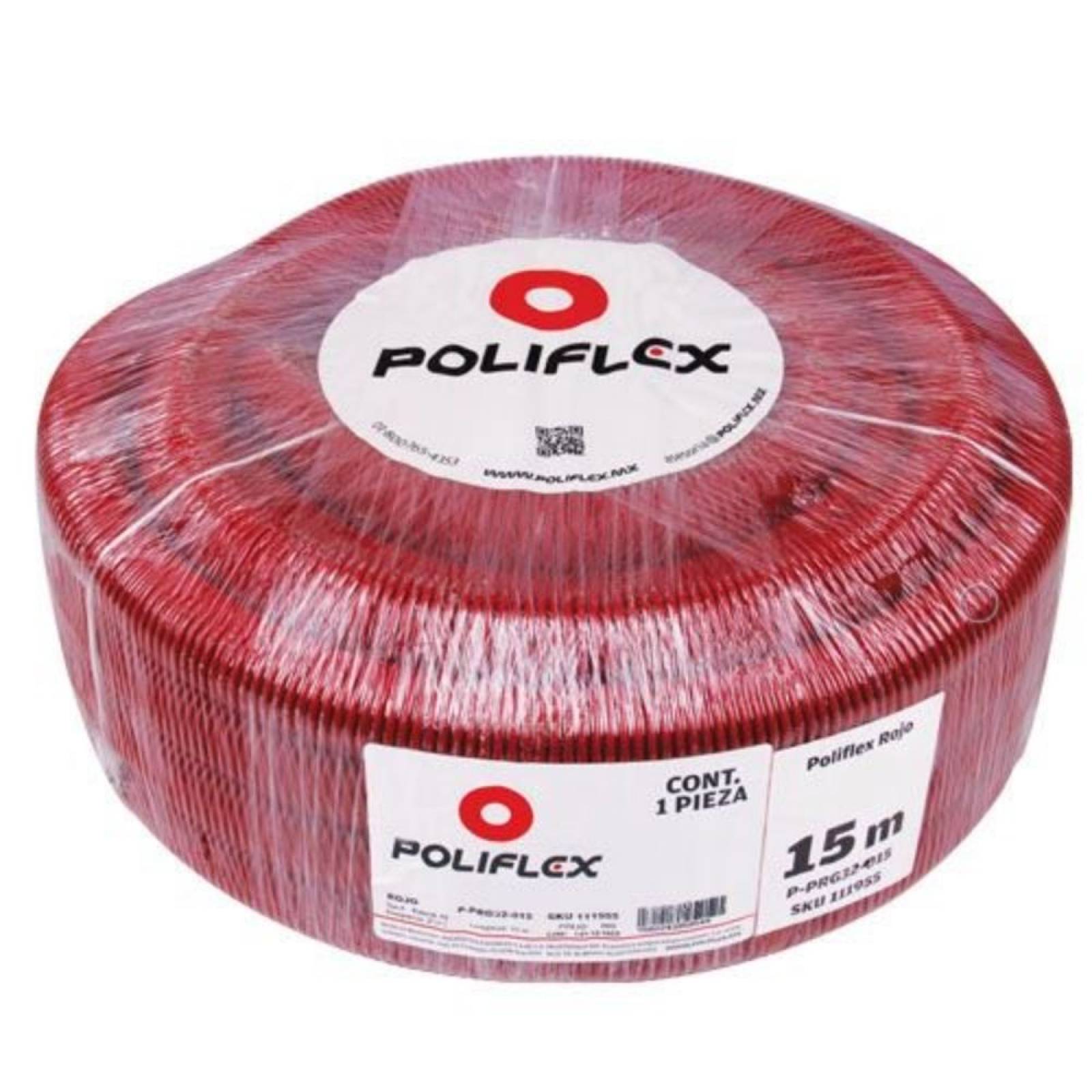 Poliflex Rojo Ref De 3/4 Rollo 50 Metros Con Guía (flex-019)