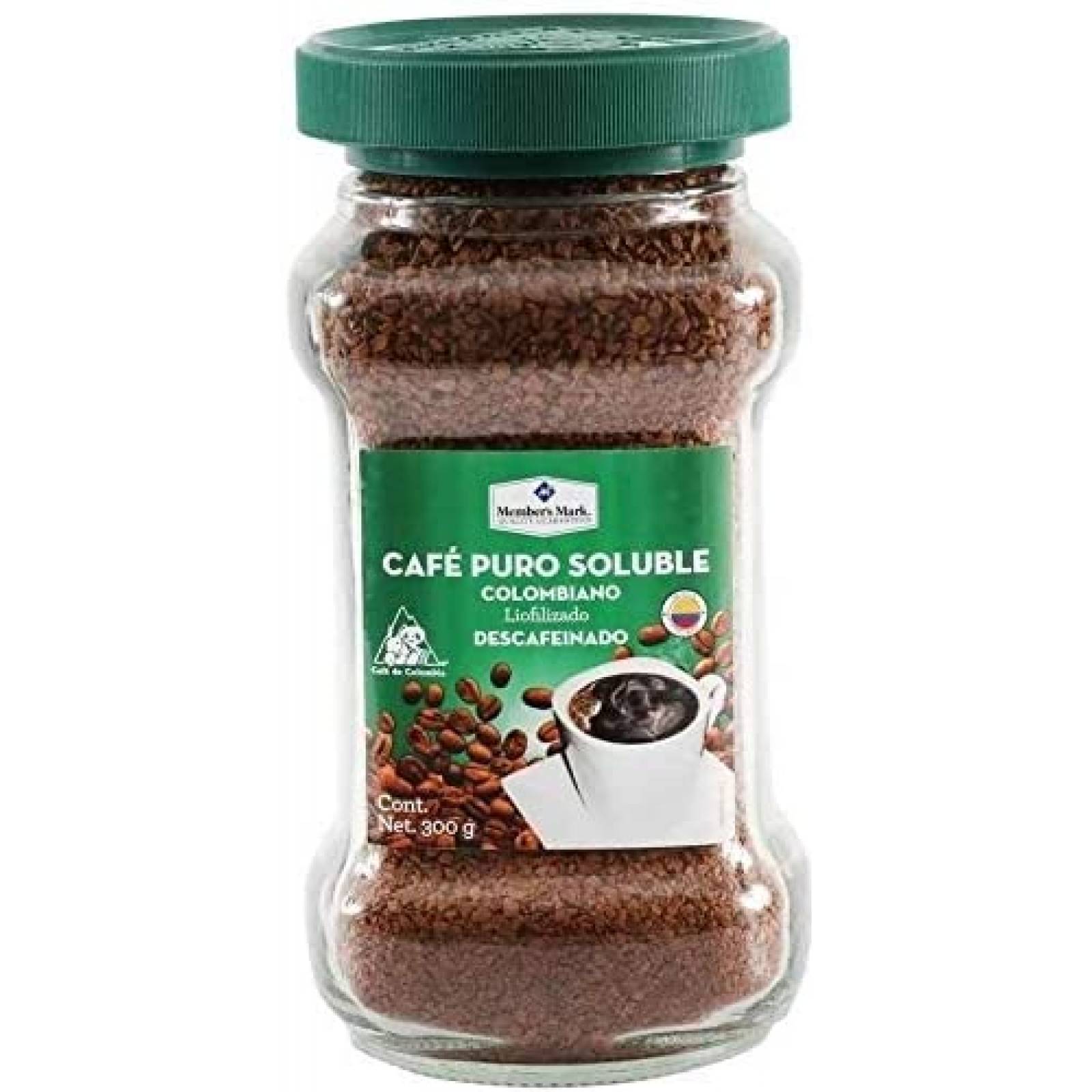 Café Puro Soluble Colombiano Liofilizado Descafeinado