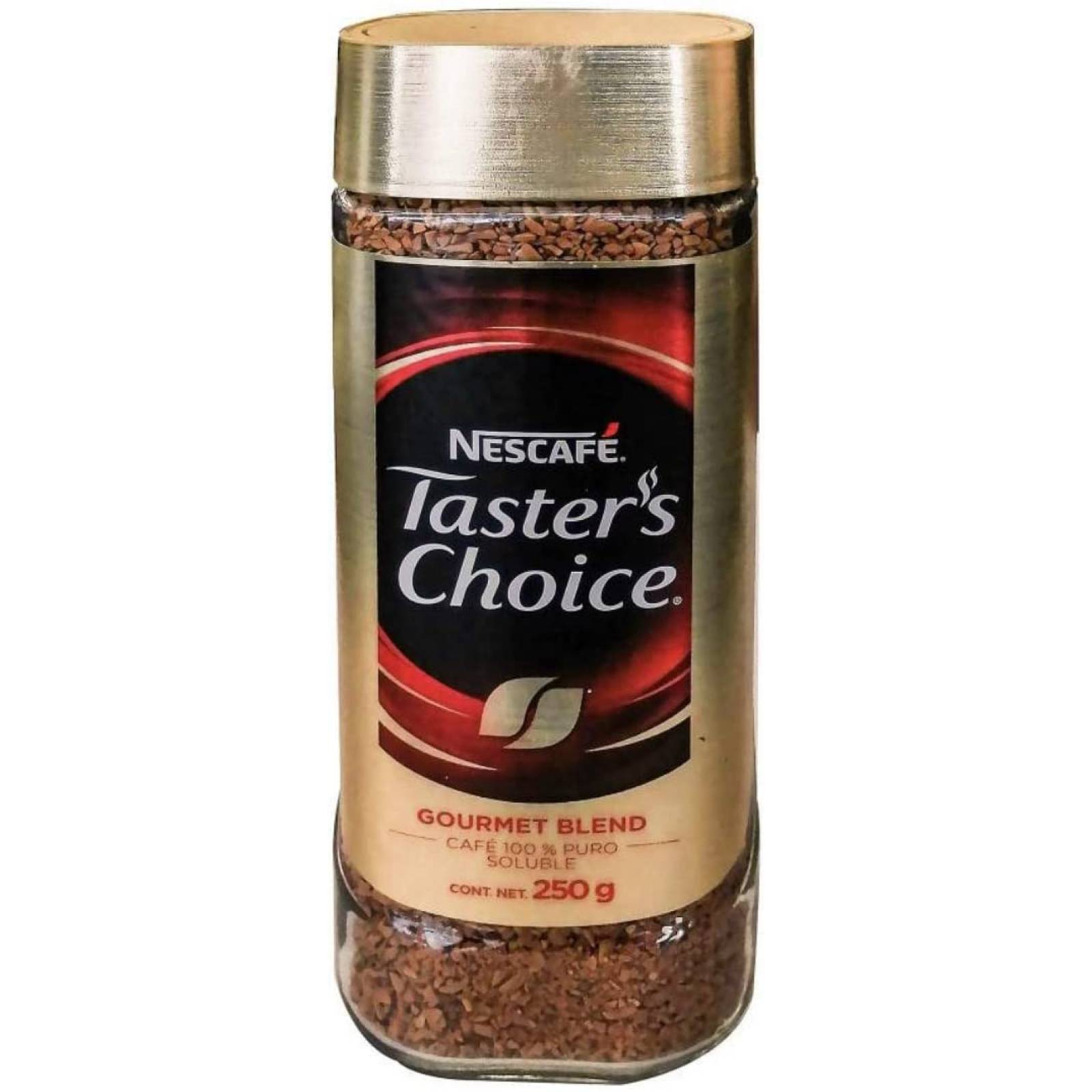 CAFE SOLUBLE TASTERS CHOICE GOURMET NESCAFE 250 GRAMOS ENVASE GRANDE