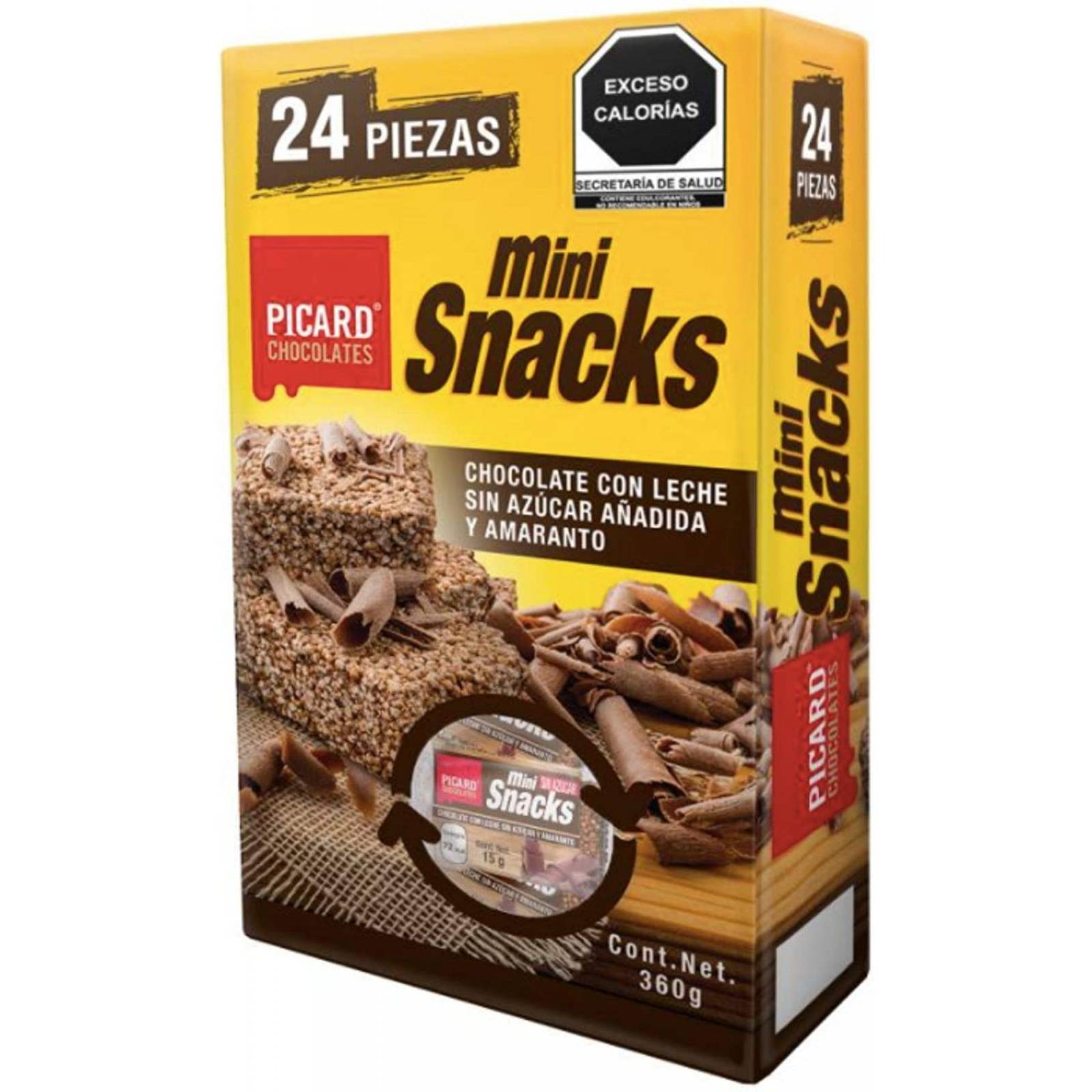 Barritas mini Snacks Picard chocolate y amaranto sin azúcar