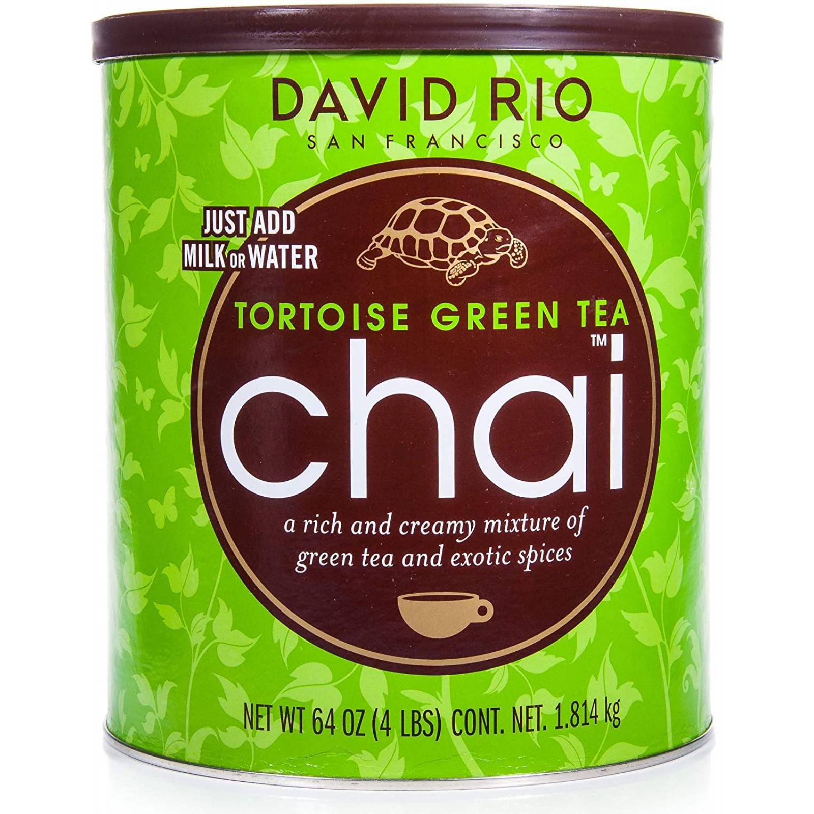 David Rio Chai Mix, Tortoise Green Tea, 64 onzas