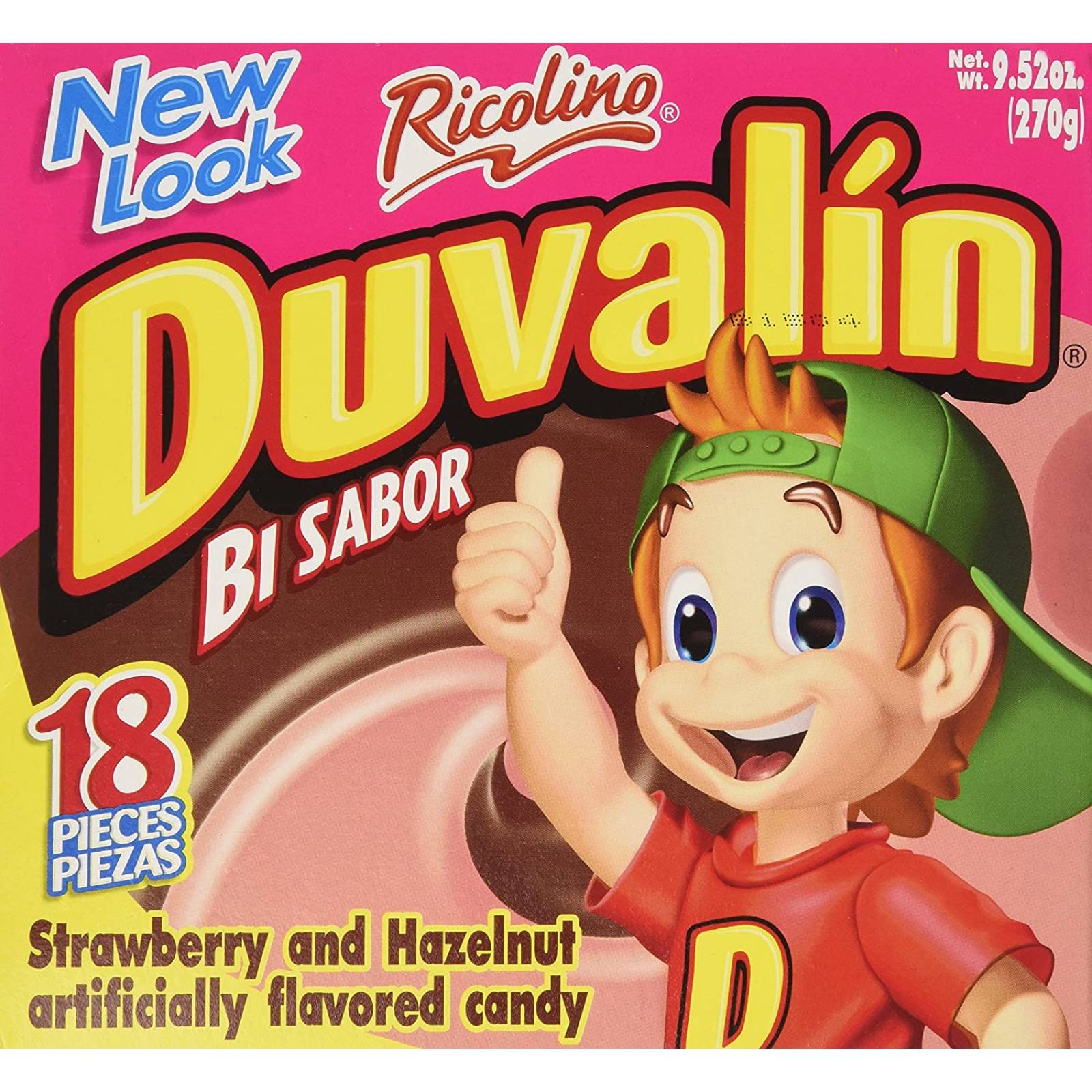 Duvalin Hazelnut & Strawberry caramelo dulce mexicano 18 ct