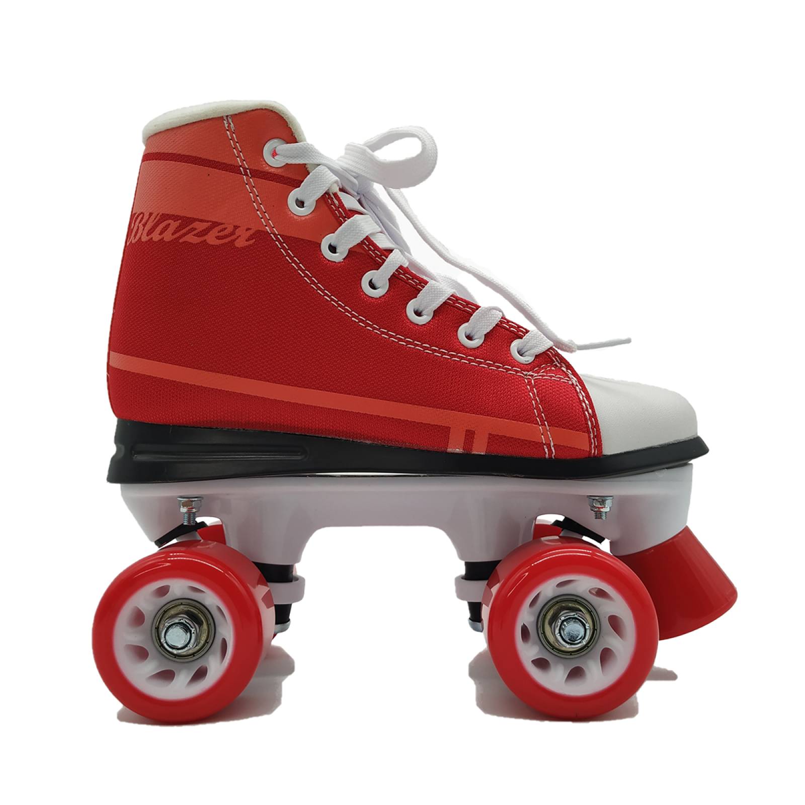 Patines Clasico Rojo Tenis de Lona con Protecciones