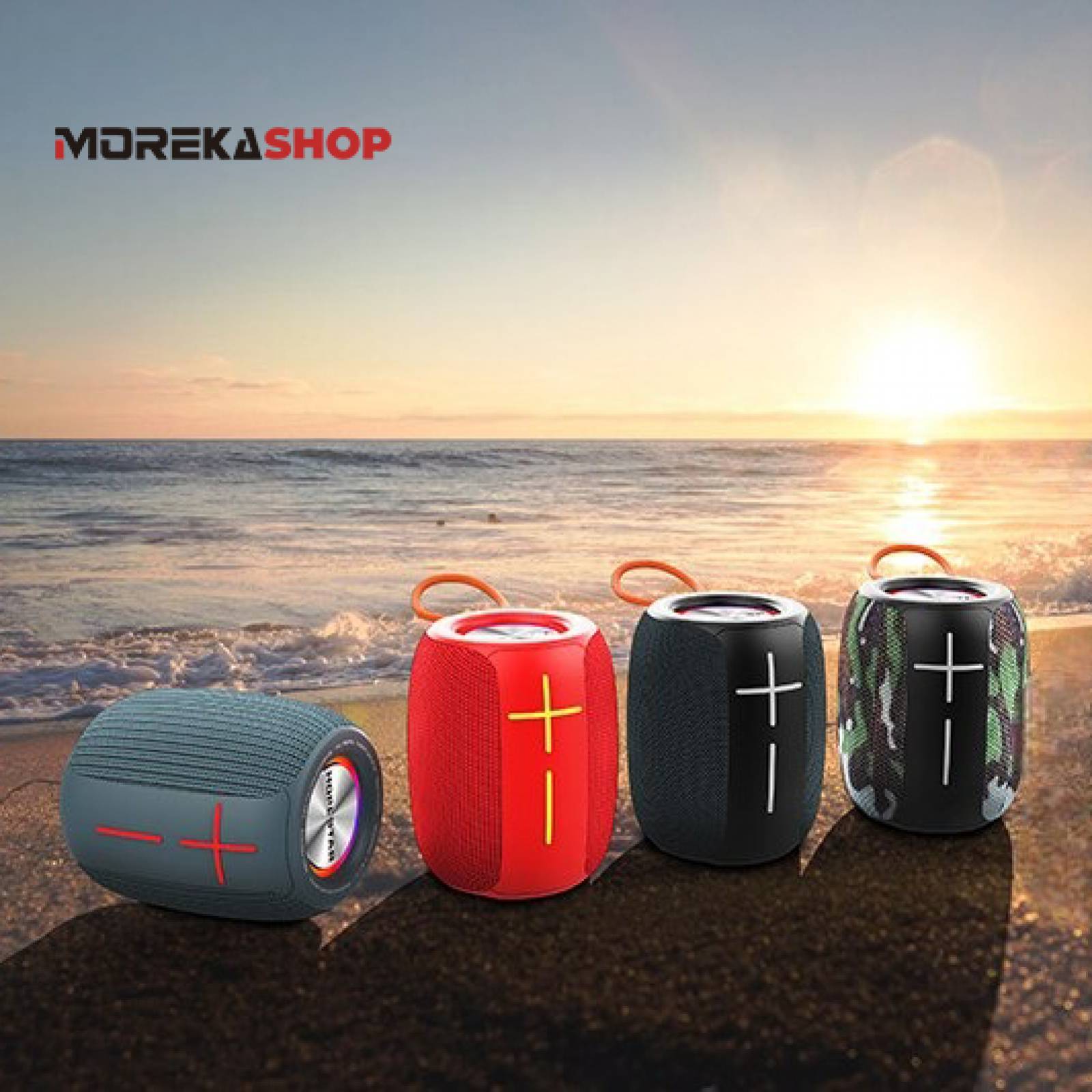Bocina Bluetooth Moreka 350 TF Card Radio FM Resistente al agua