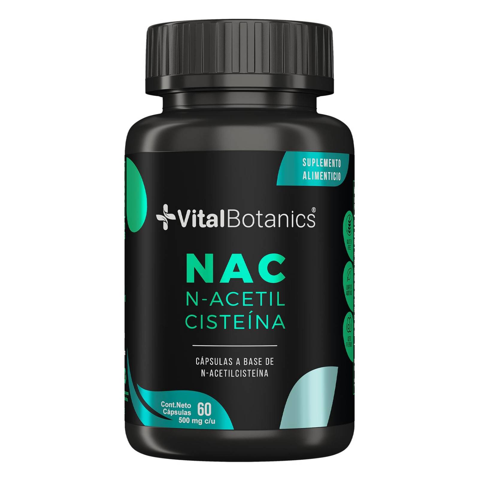 NAC N-Acetilcisteina con 60 capsulas de 500mg