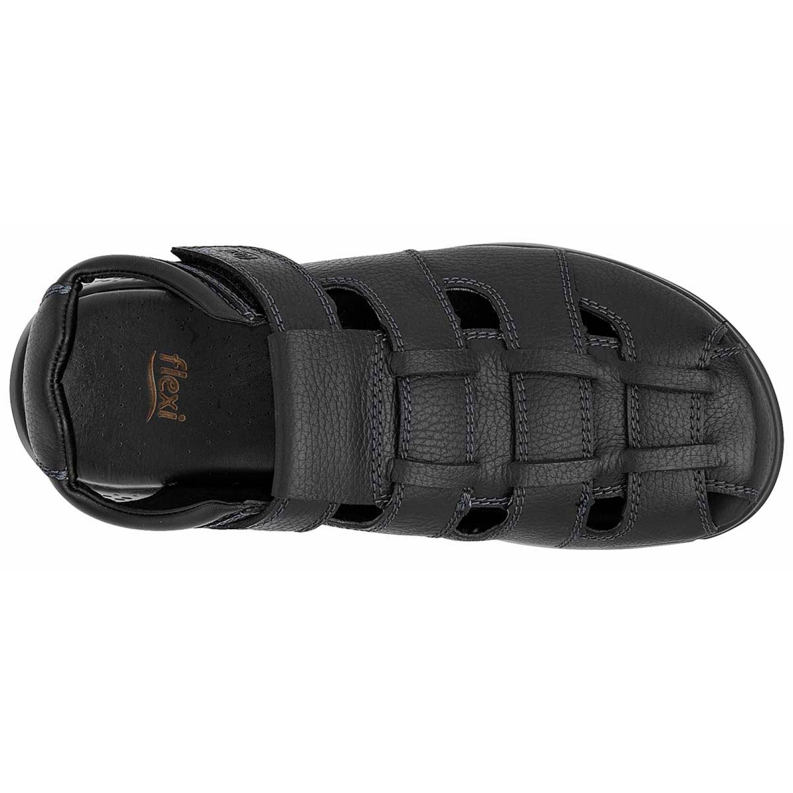 SANDALIA CERRADA de Flexi Para Hombre en Negro 400015 T6