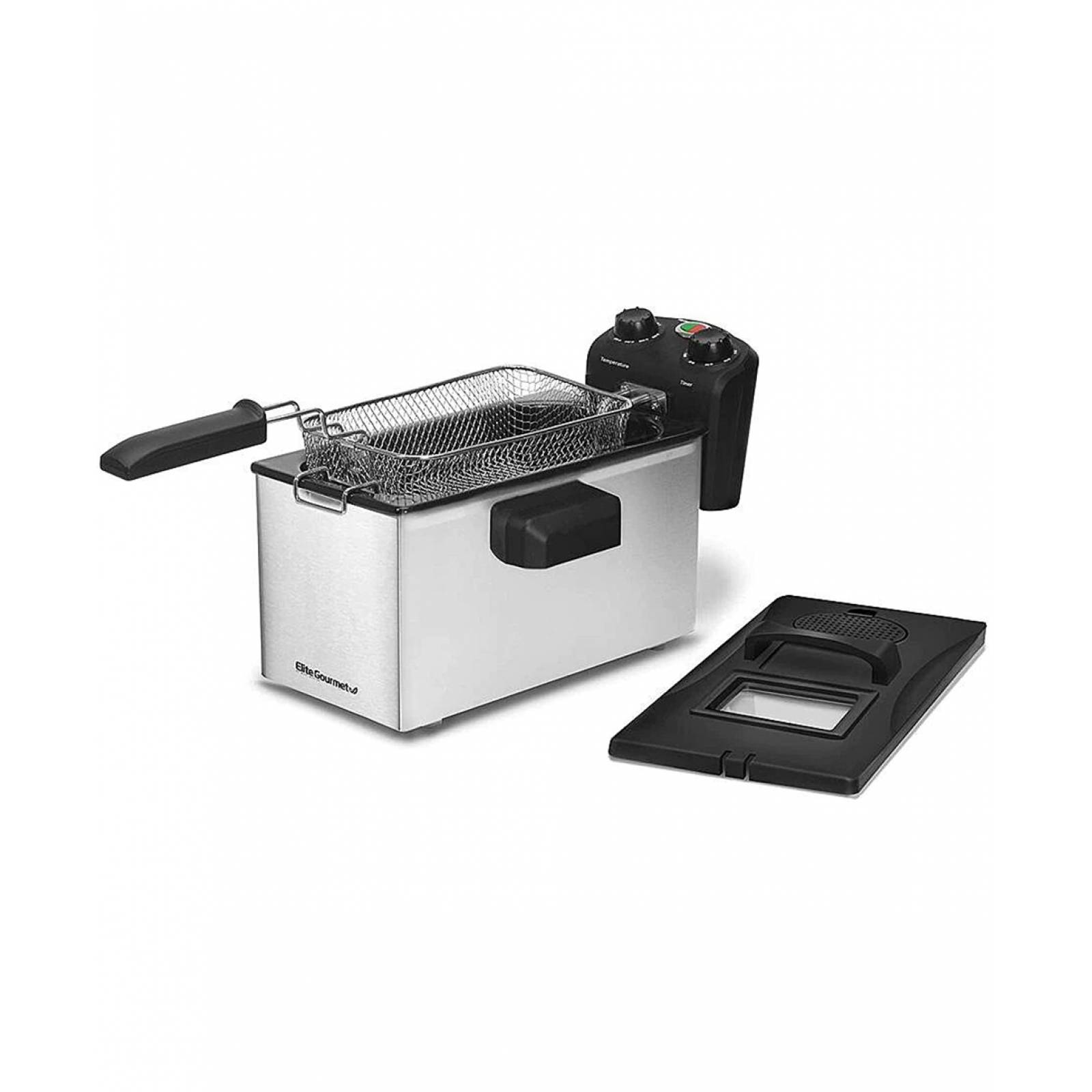 Freidora de aceite Elite Platinum EDF-3500 3.3 Litros Electrica Plateada